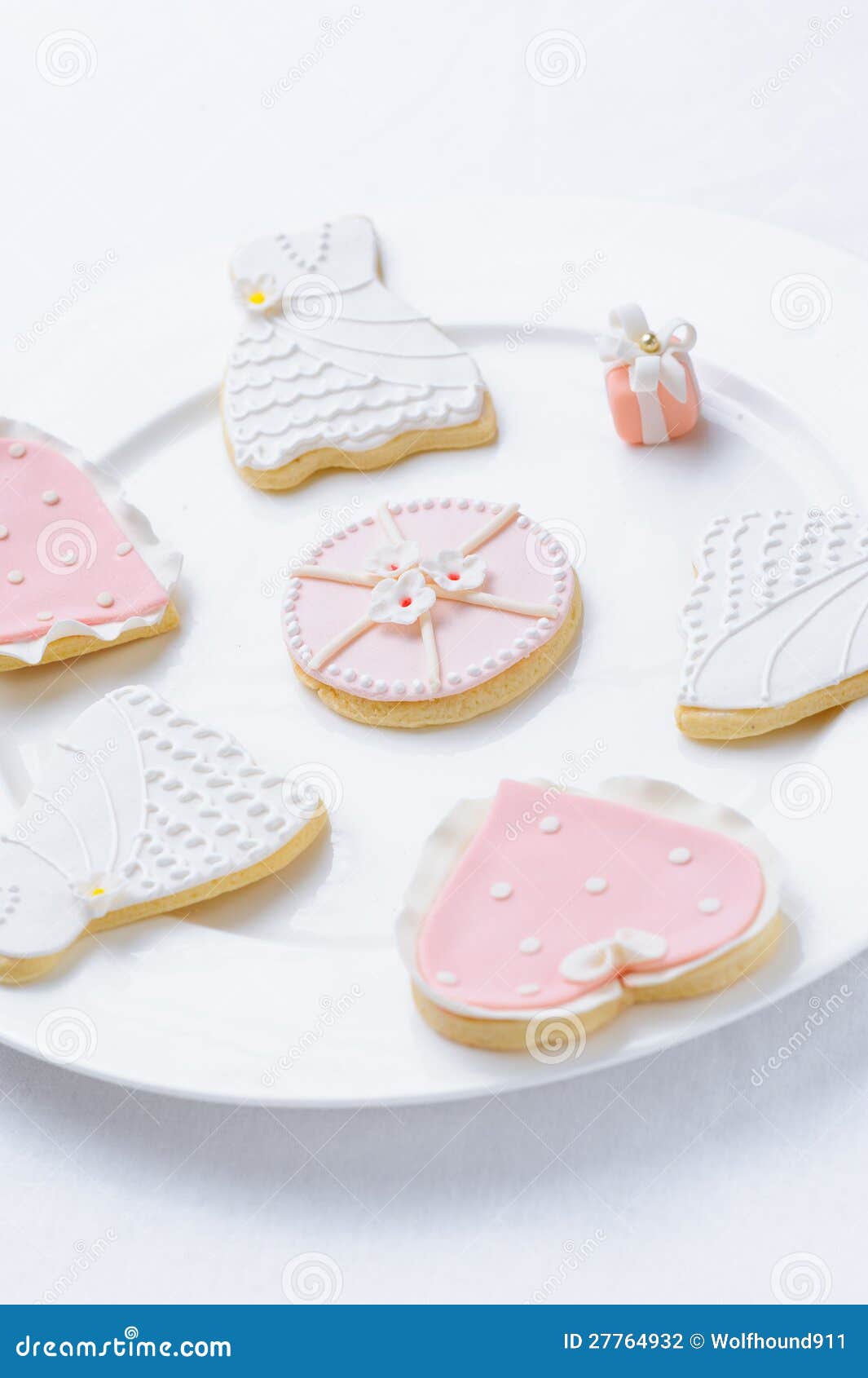 Pink cookies stock photo. Image of biscuits, food, decorations - 27764932