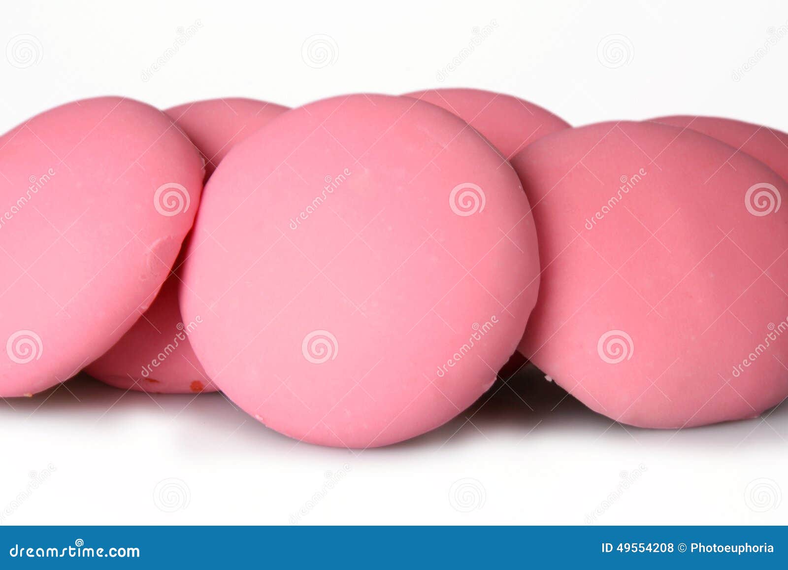 Pink Cookies stock photo. Image of delicious, tasty, sugar - 49554208
