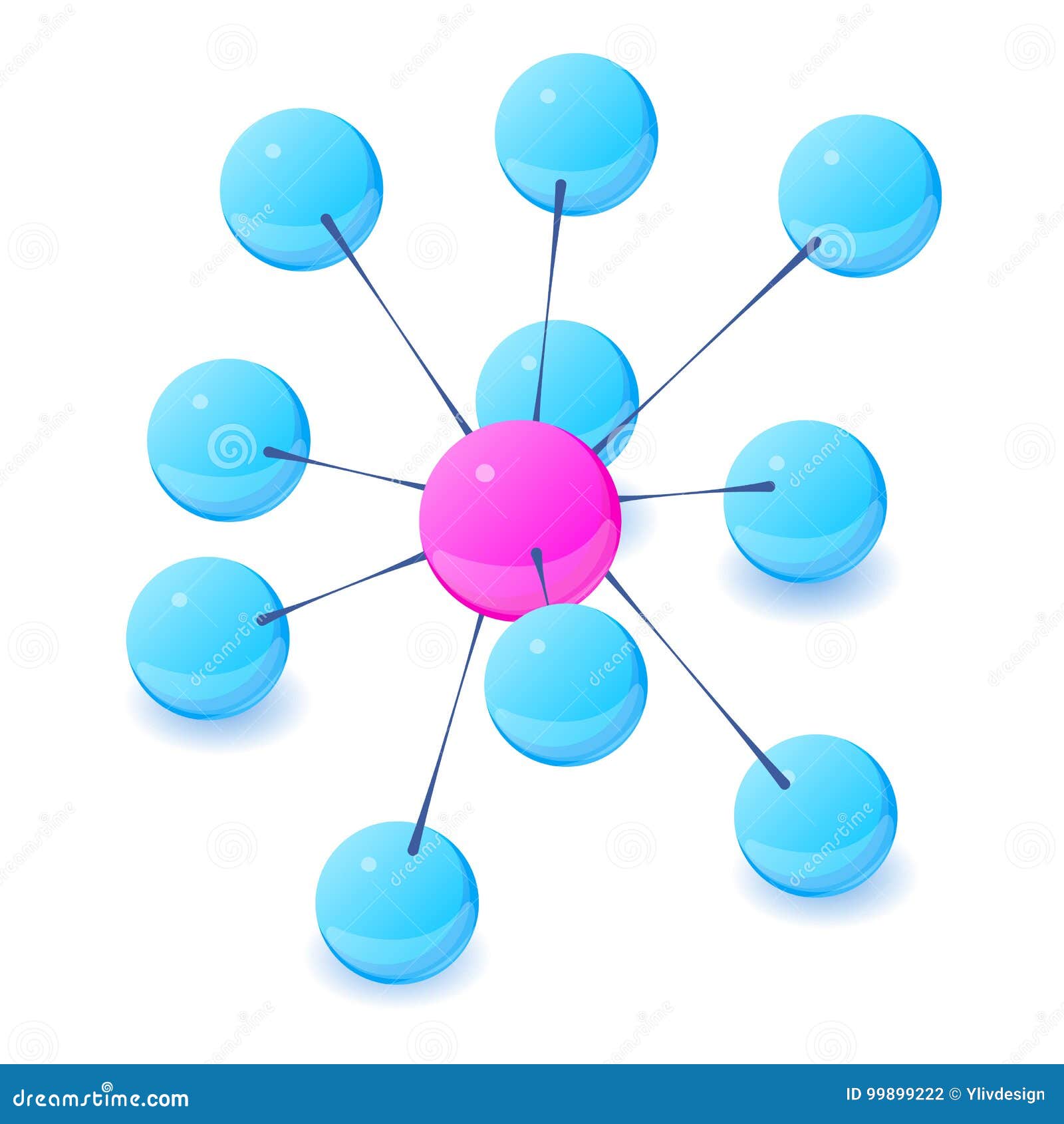 Pink Core Molecule Icon, Isometric 3d Style Stock Vector - Illustration ...