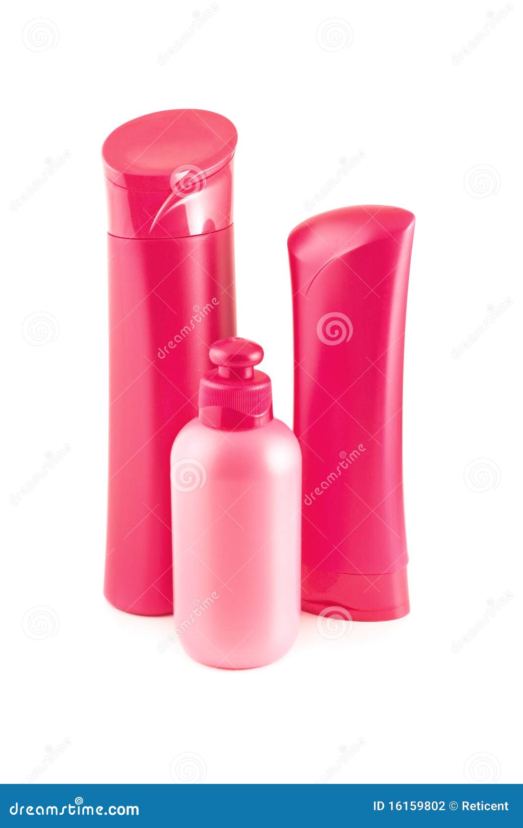 Pink cosmetic containers stock photo. Image of container - 16159802