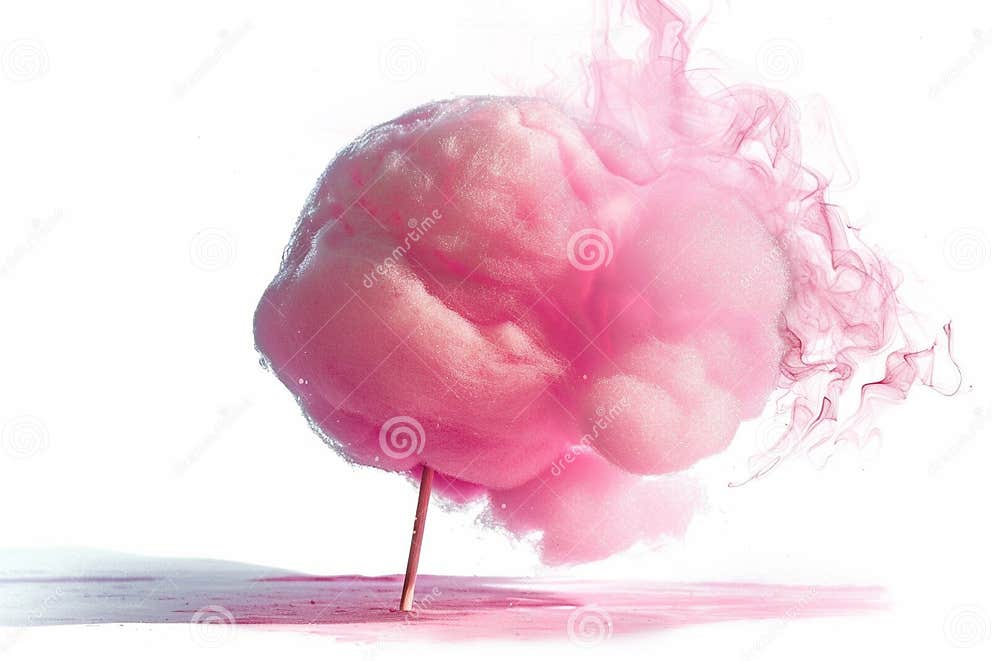 Pink Cotton Candy Cloud stock illustration. Illustration of indulgence ...