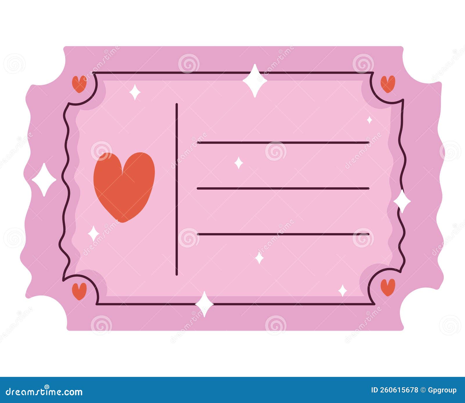 Pink coupon design stock vector. Illustration of store - 260615678