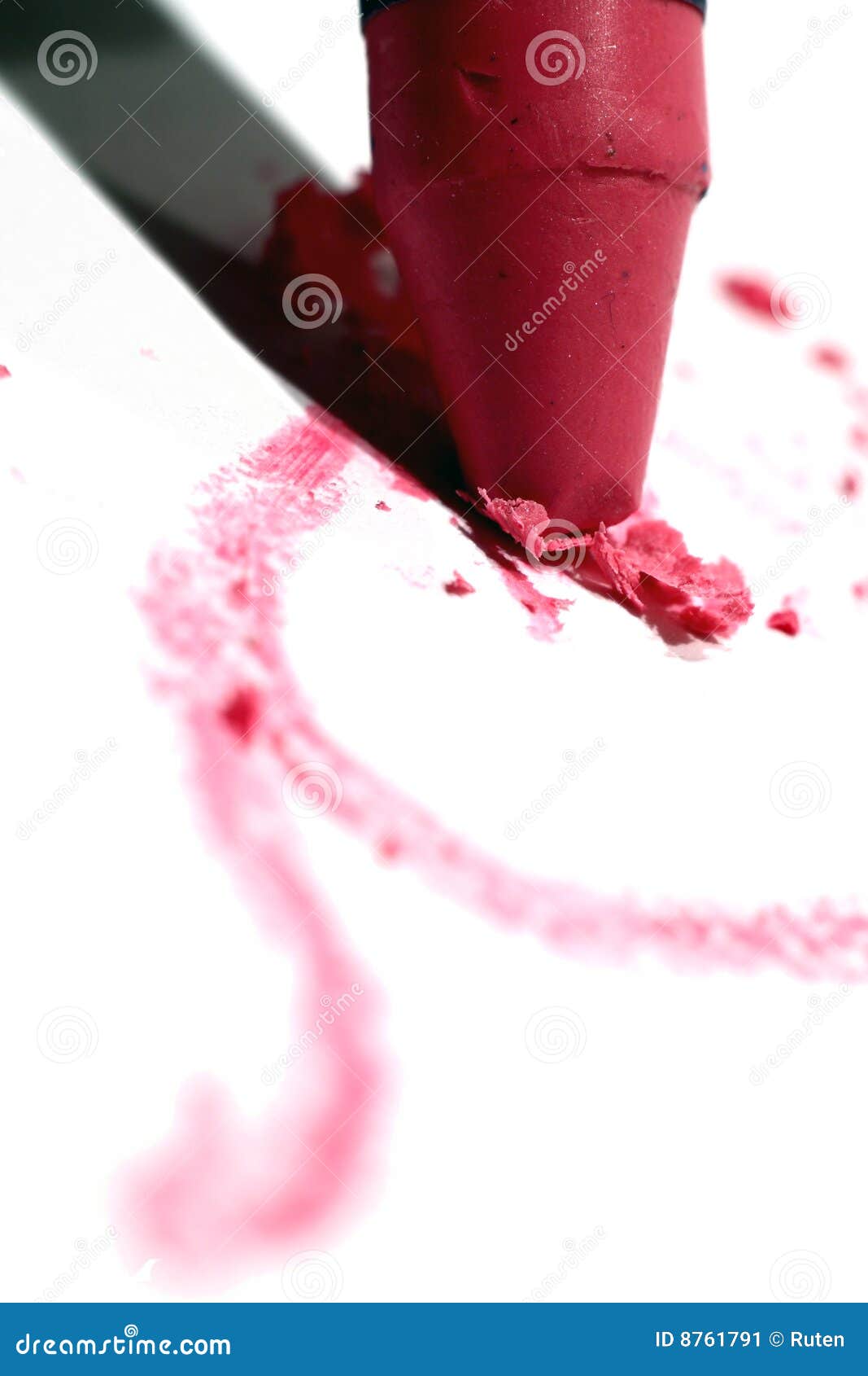 Pink crayon stock image. Image of powder, painting, crayons - 8761791