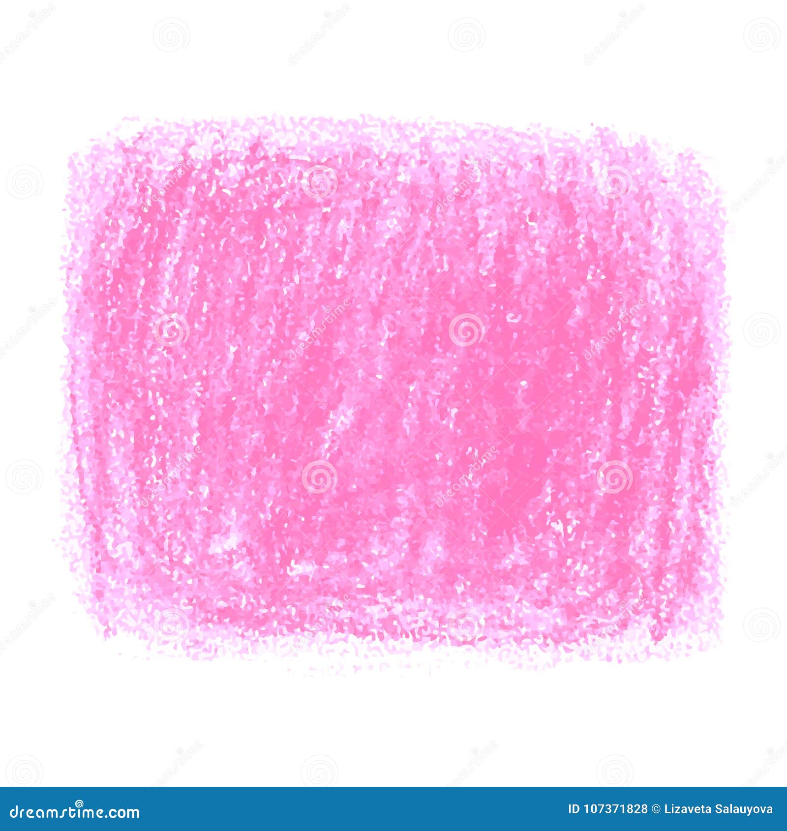 Pink Crayon Scribble Texture Stain Isolated on White Background Stock ...