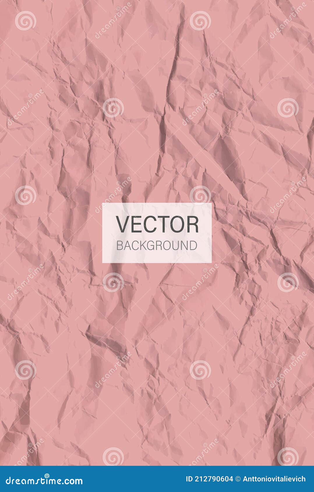 Pink Crumpled Paper. Colored Wrinkled Paper Sheet. Crumpled Texture ...