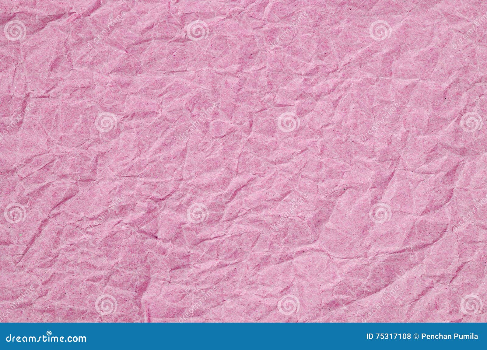Pink Crumpled Paper Texture. Stock Photo - Image of paper, edges: 75317108