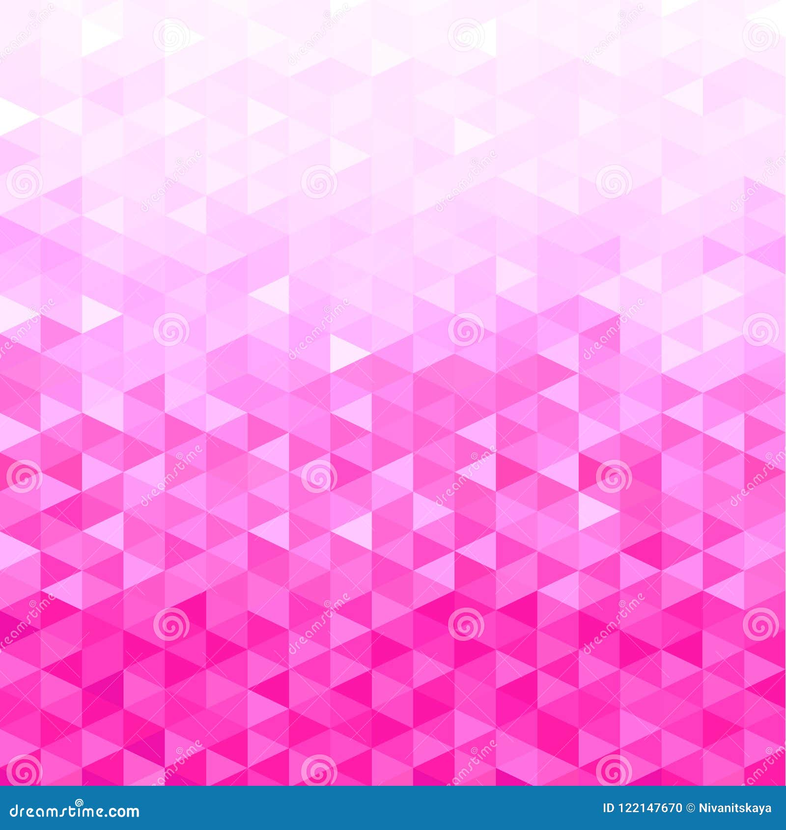 Pink Crystal Background. Triangle Pattern. Bright Pink Background of ...