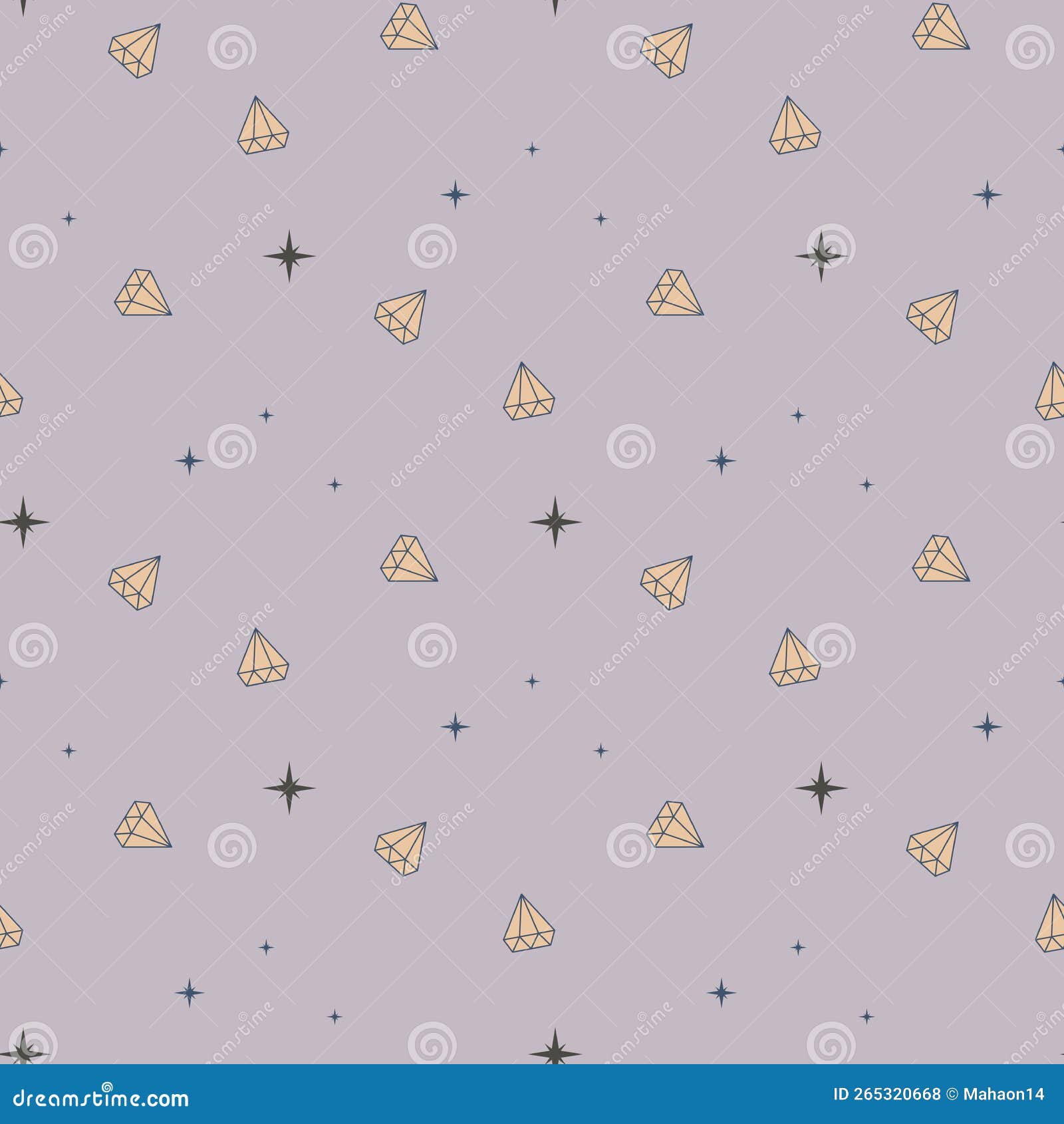 Pink crystals pattern stock vector. Illustration of paper - 265320668