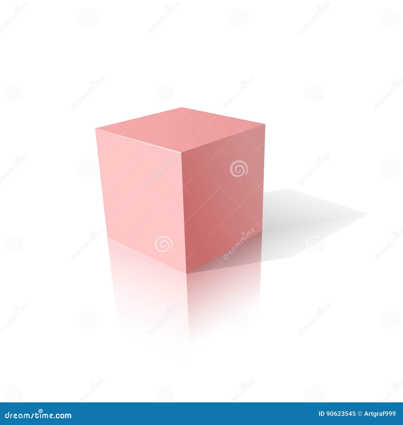 Pink Cube Podiums In Pink Background Stock Photography | CartoonDealer ...