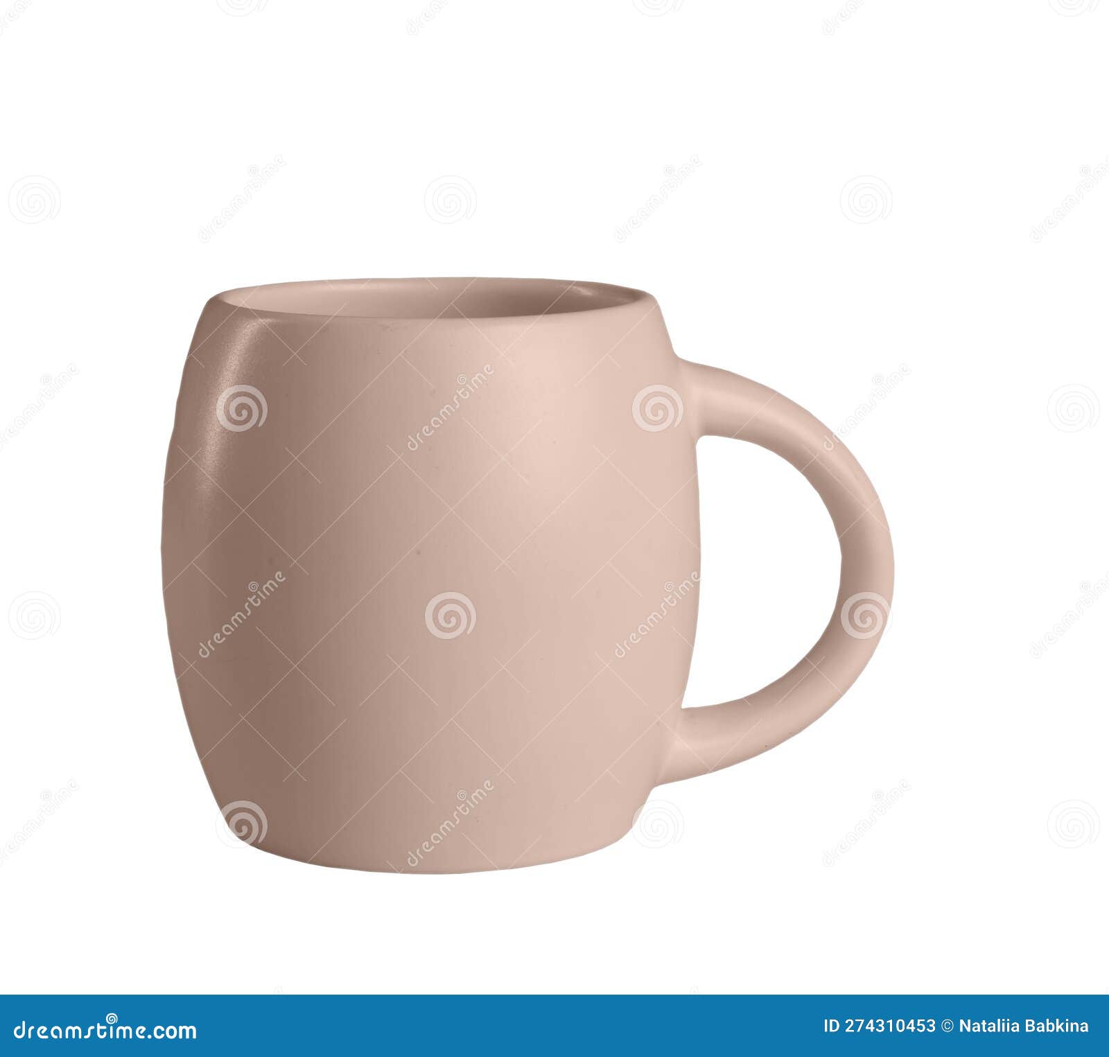 Pink Cup. Side View. Isolate Stock Image - Image of container, clean ...
