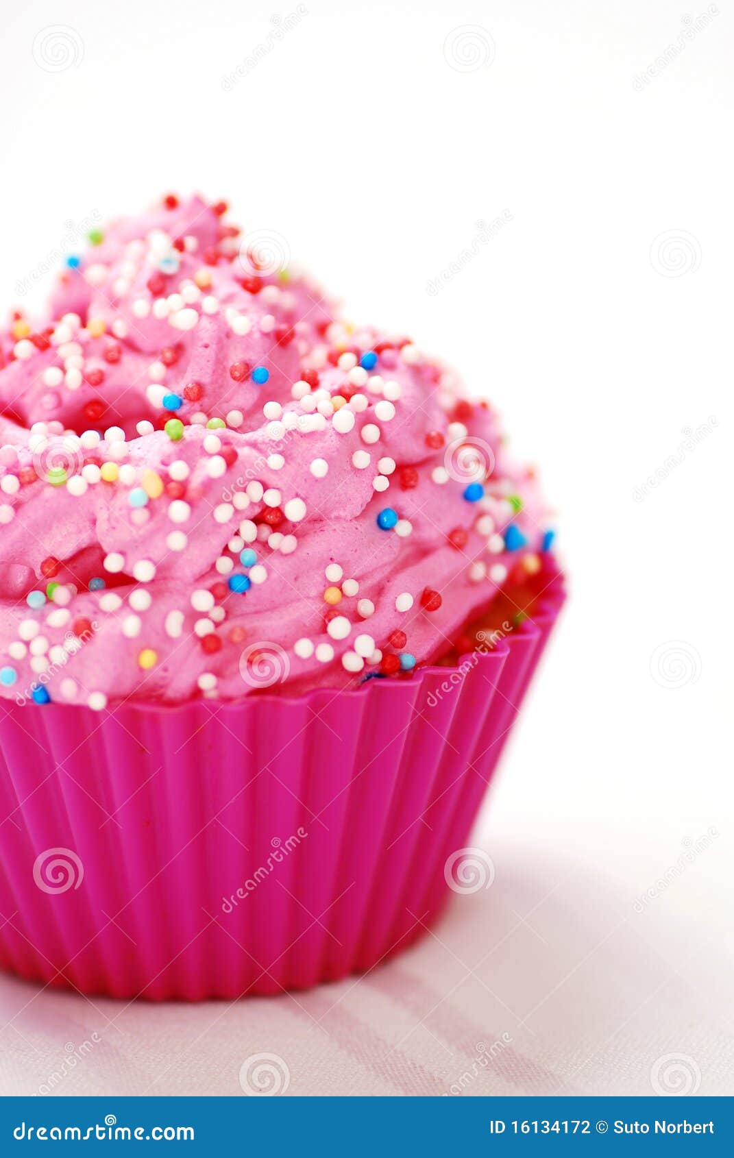 Pink cupcake stock photo. Image of muffin, cute, cupcake - 16134172