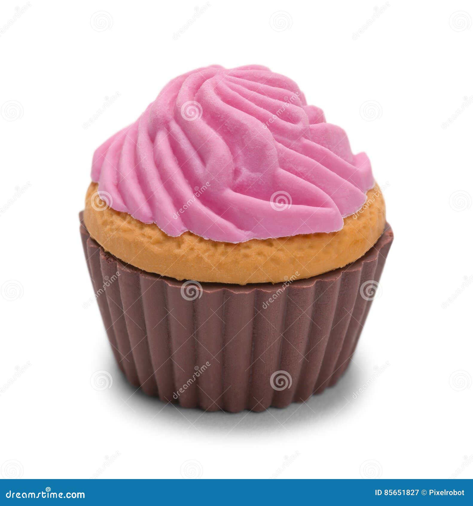 Pink Cupcake stock image. Image of frosted, isolated - 85651827