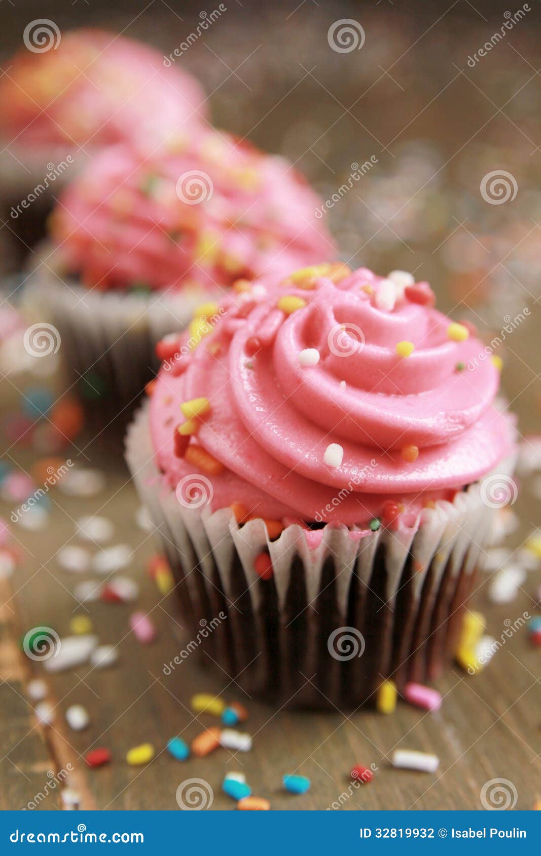 Pink cupcakes stock photo. Image of candy, colors, pink - 32819932