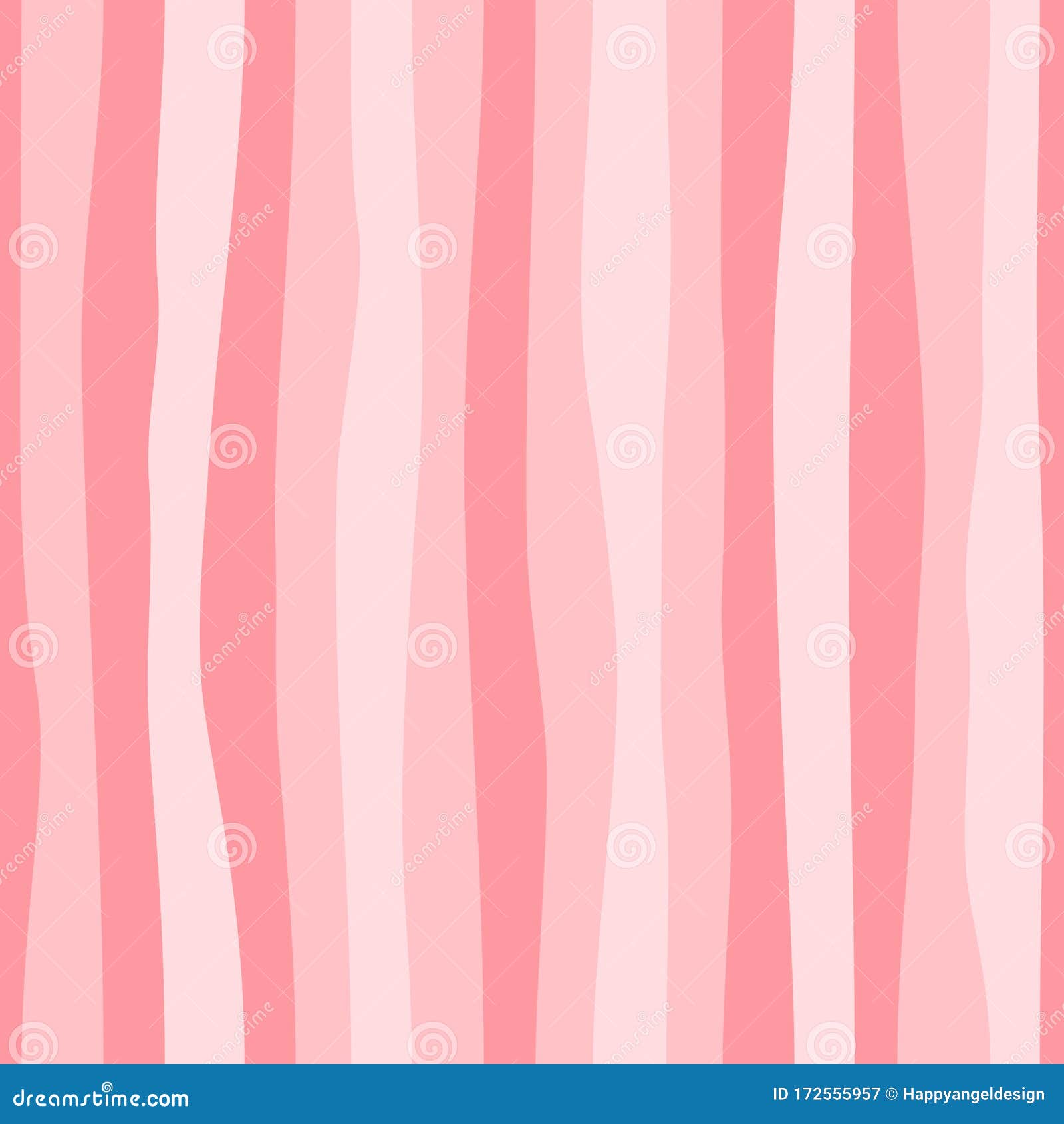 Pink Curve Line Seamless Pattern. Abstract Vertical Wave Stripes ...