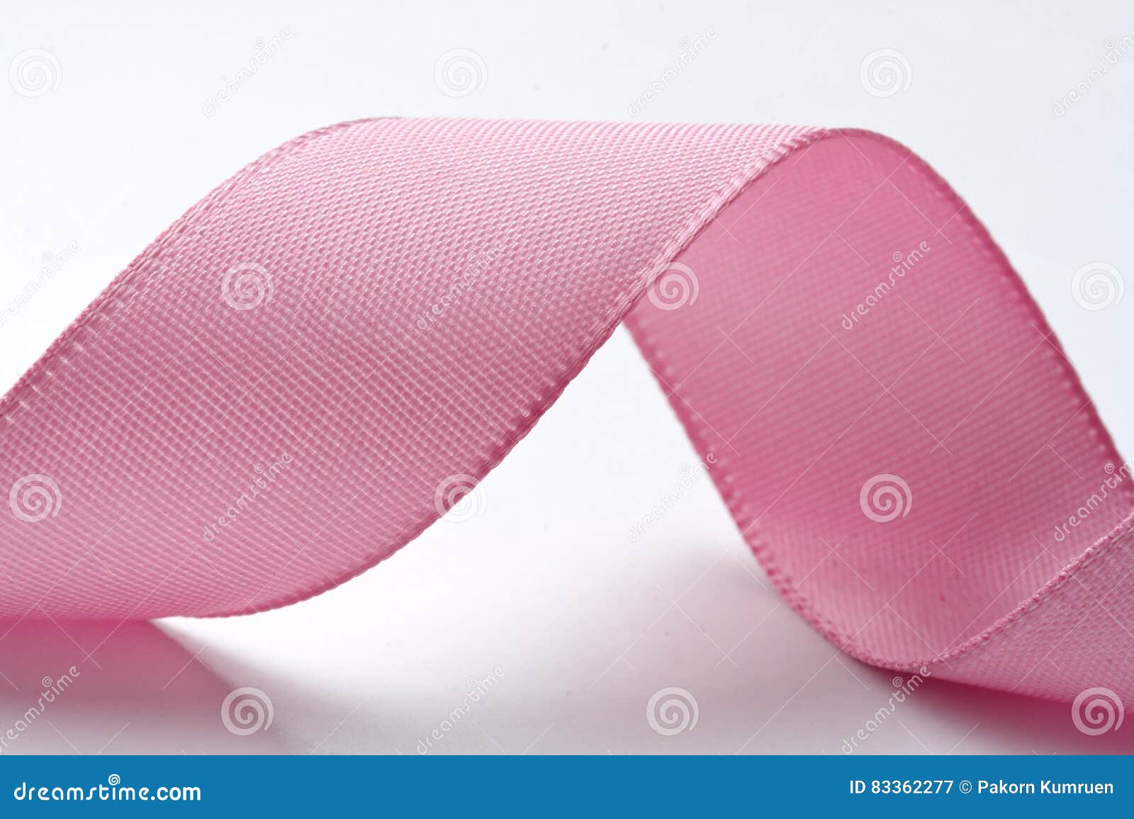 Pink curved ribbon stock illustration. Illustration of birthday - 83362277