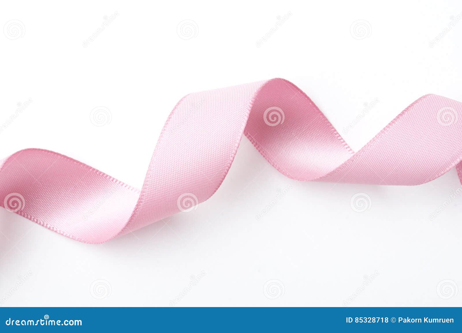 Pink curved ribbon stock illustration. Illustration of knot - 85328718