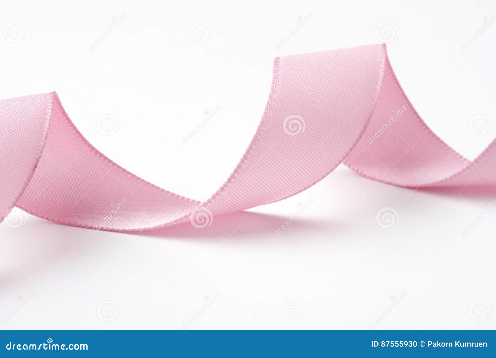 Pink curved ribbon stock illustration. Illustration of abstract - 87555930