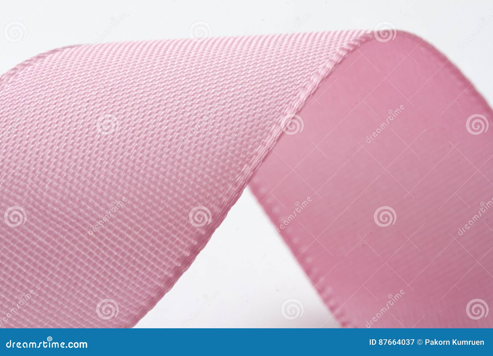 Pink curved ribbon stock illustration. Illustration of decor - 87664037