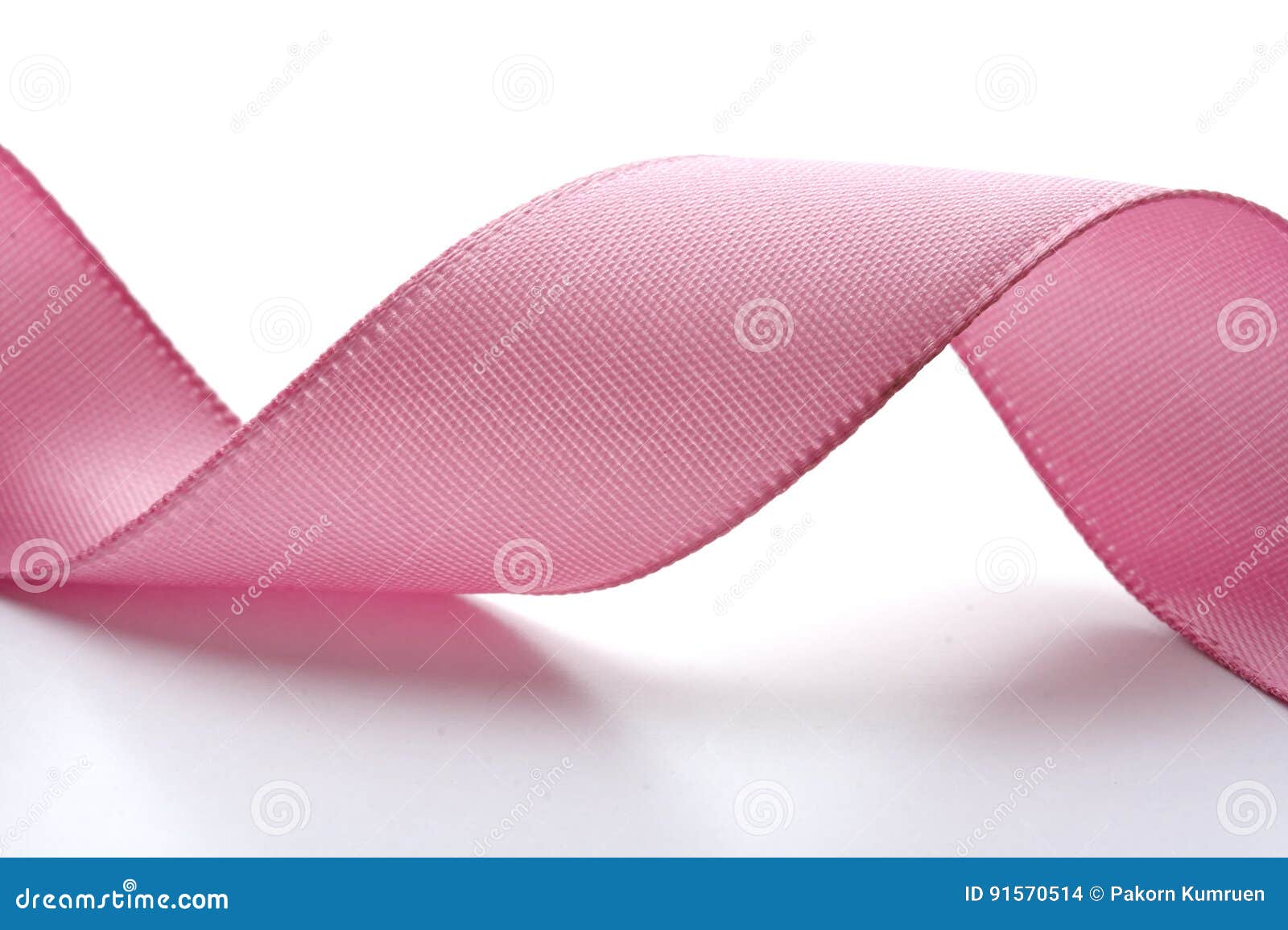 Pink curved ribbon stock photo. Image of label, decor - 91570514