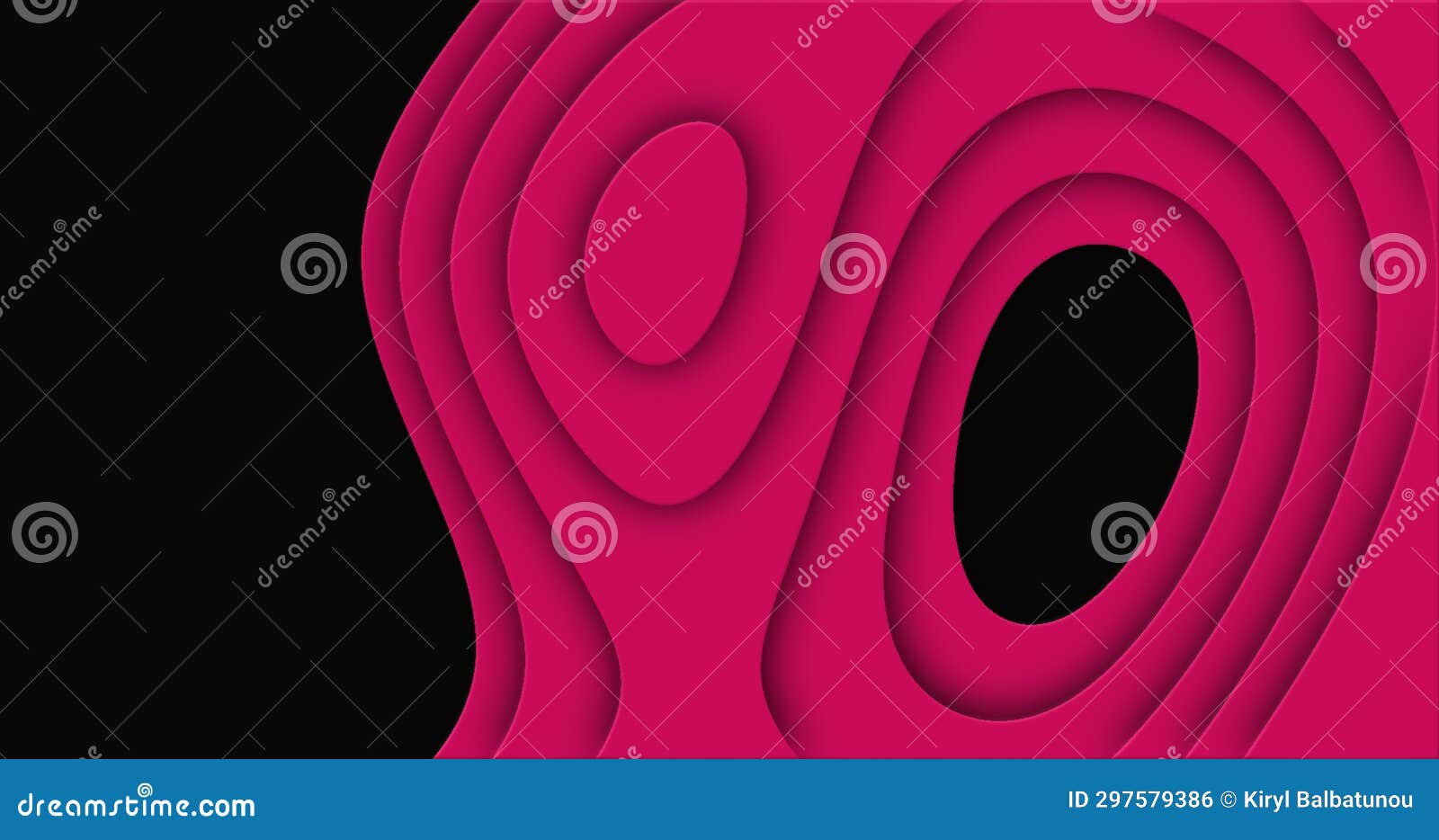 Pink Cut Curve Abstract Background Pattern of Lines Stock Illustration ...