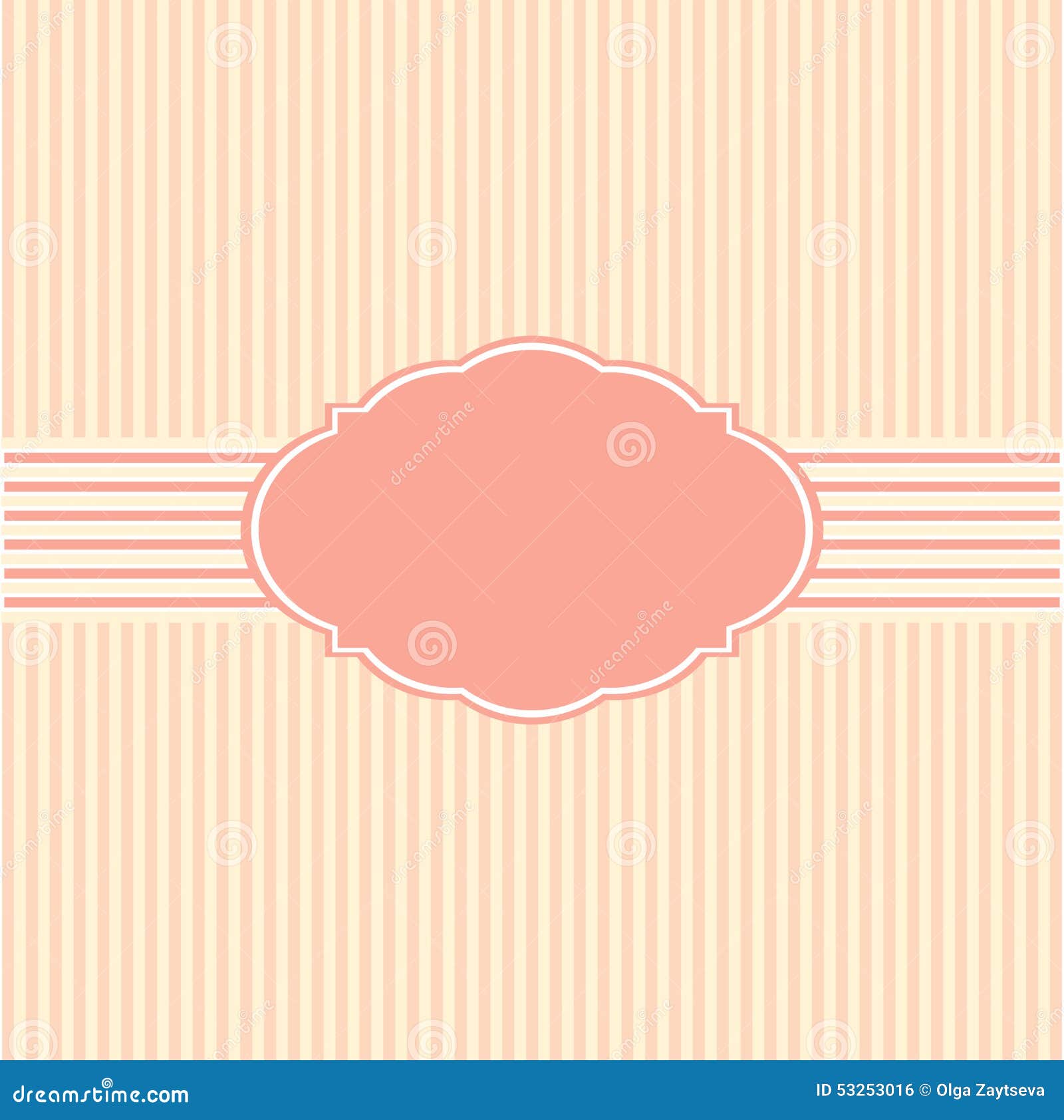 Pink cute frame design. stock illustration. Illustration of childhood ...