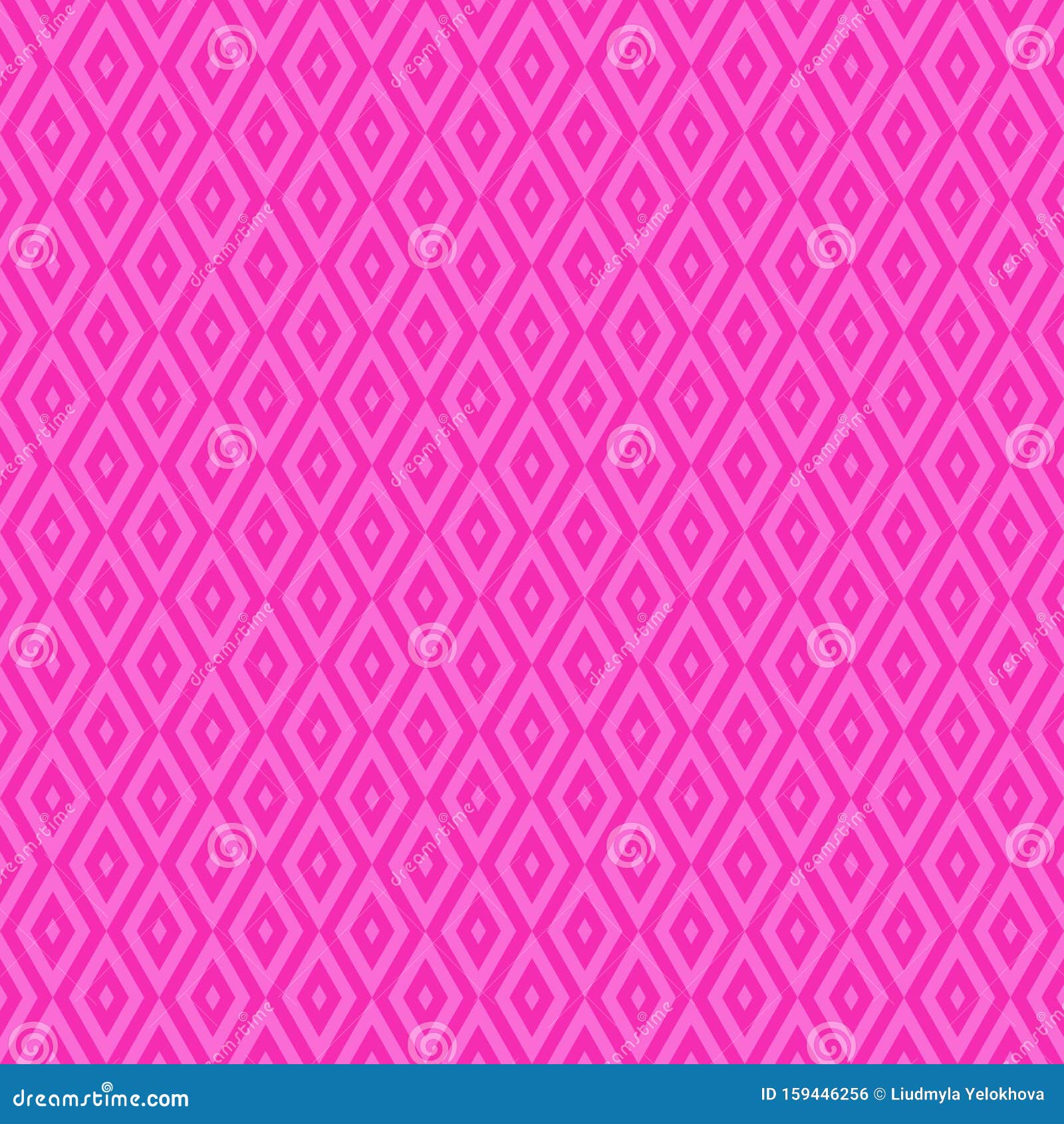 Pink Cute Geometric Vector Seamless Pattern in Flat Style Stock ...