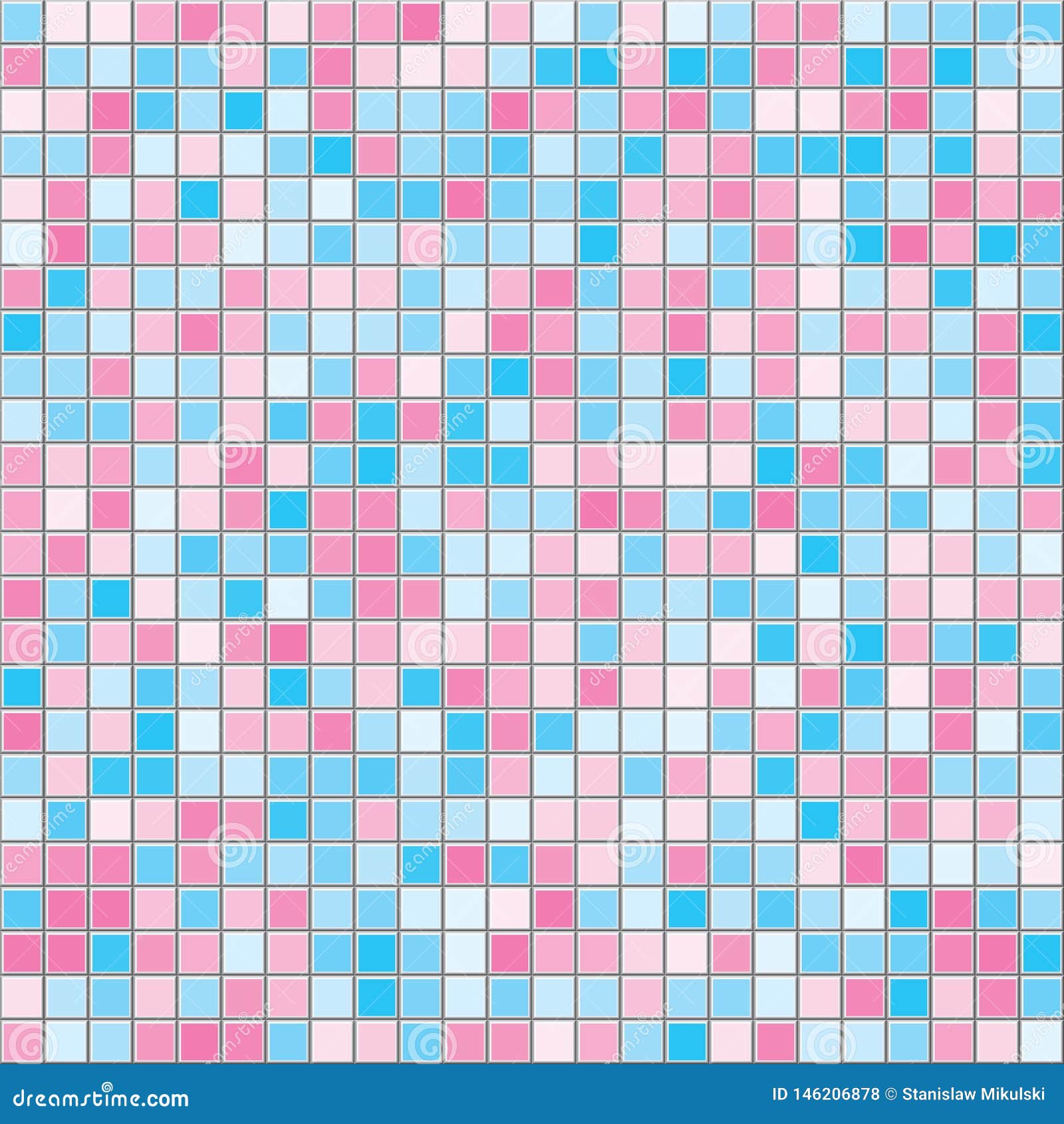 Pink and Cyan Square Tiles Seamless Vector Texture Stock Vector ...