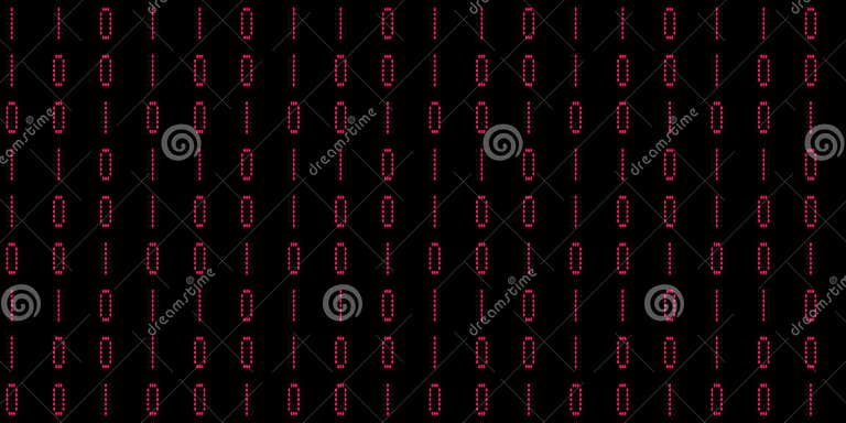 Pink Cyberspace Texture. Numeric Binary Creative Surface. Numeral Tech Design Backdrop. Abstract ...