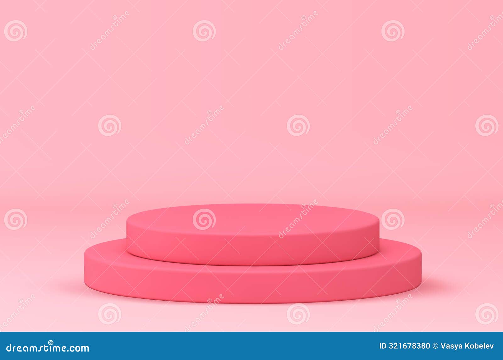 3d Stage Level Triangle Squared Pink Pedestal With Circle Wall ...