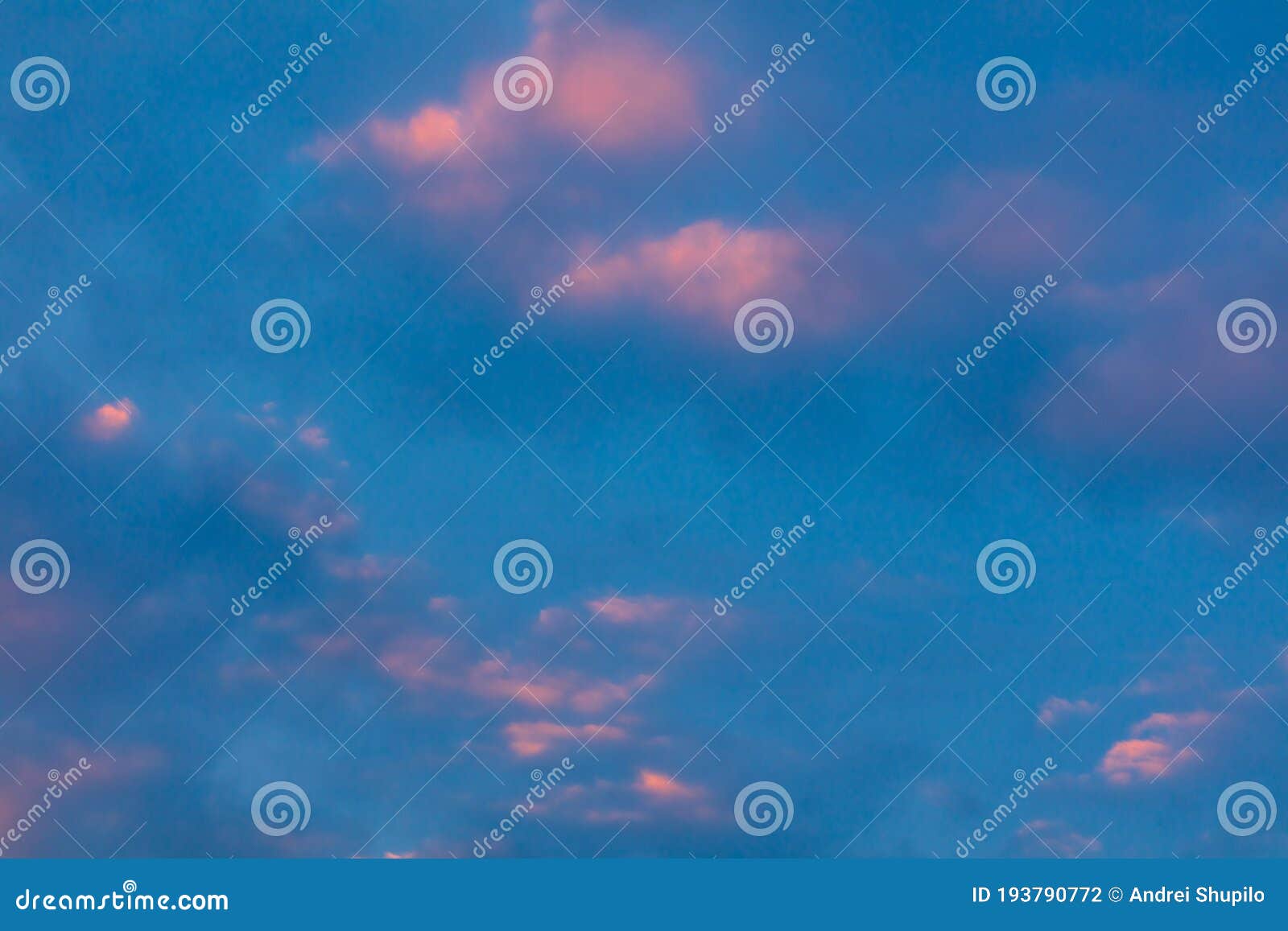 Pink Dawn in the Sky with Clouds Stock Photo - Image of beautiful ...