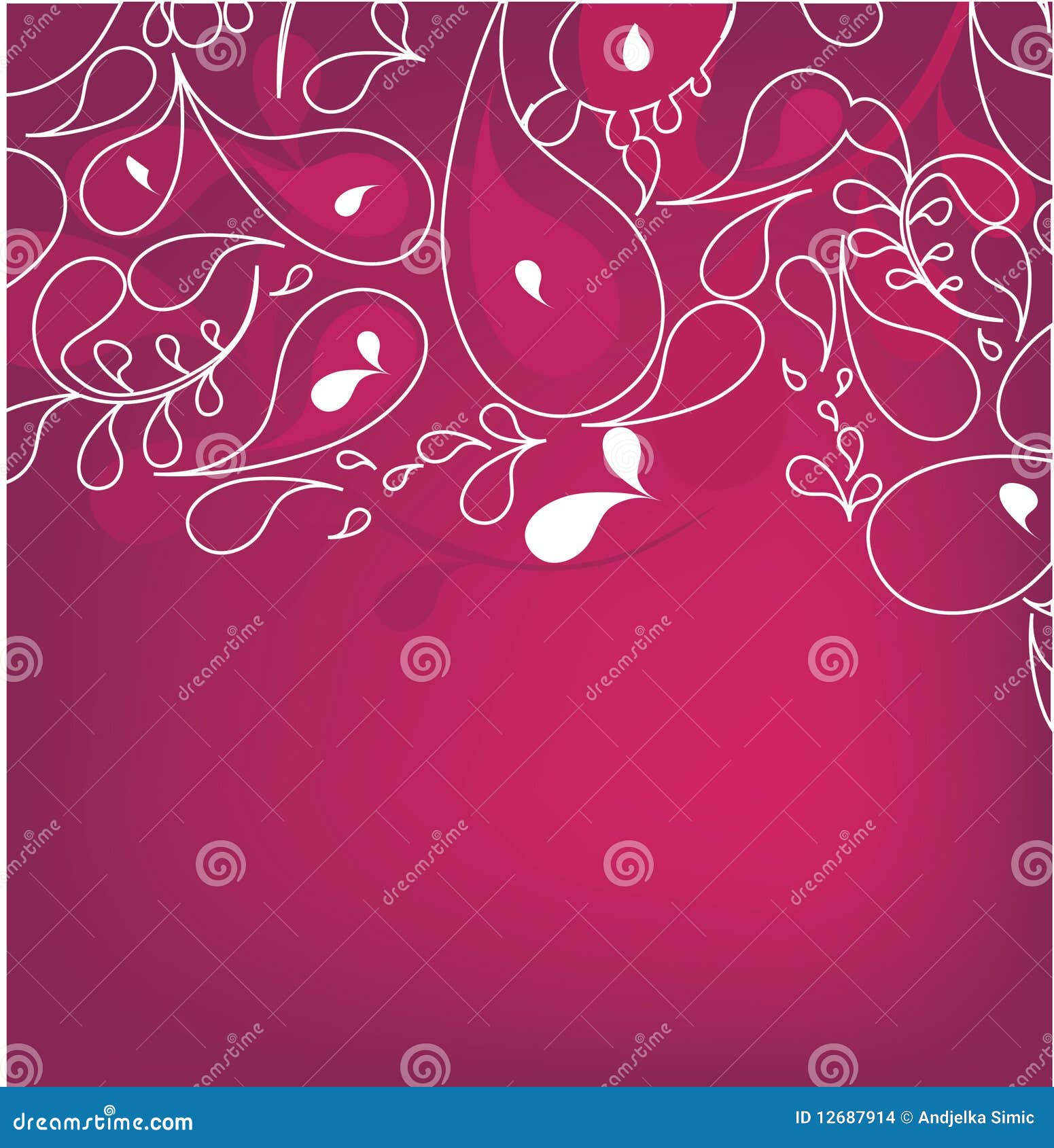Pink decoration stock vector. Illustration of beautiful - 12687914