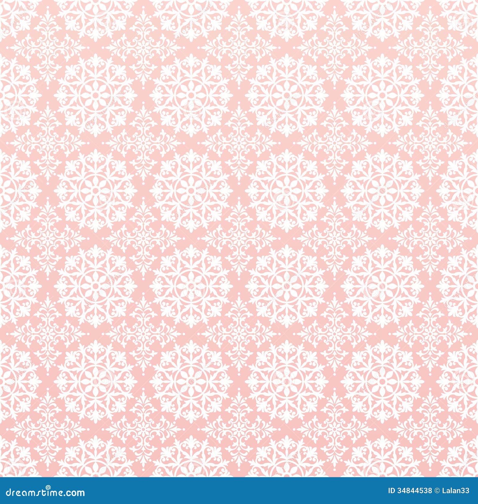 Pink decorative background stock vector. Illustration of floral - 34844538