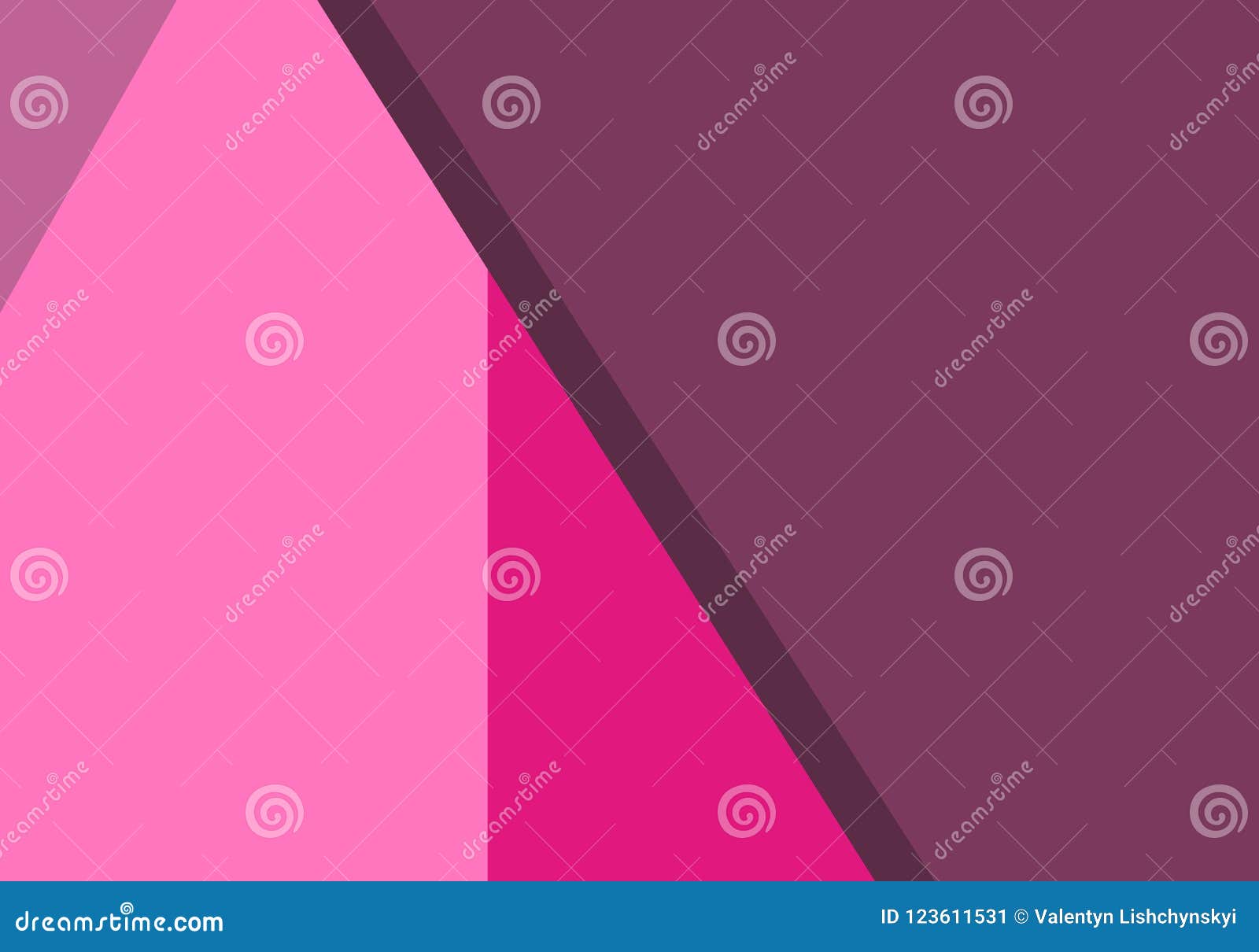 Pink Design Background. Flat Illustration Stock Illustration ...