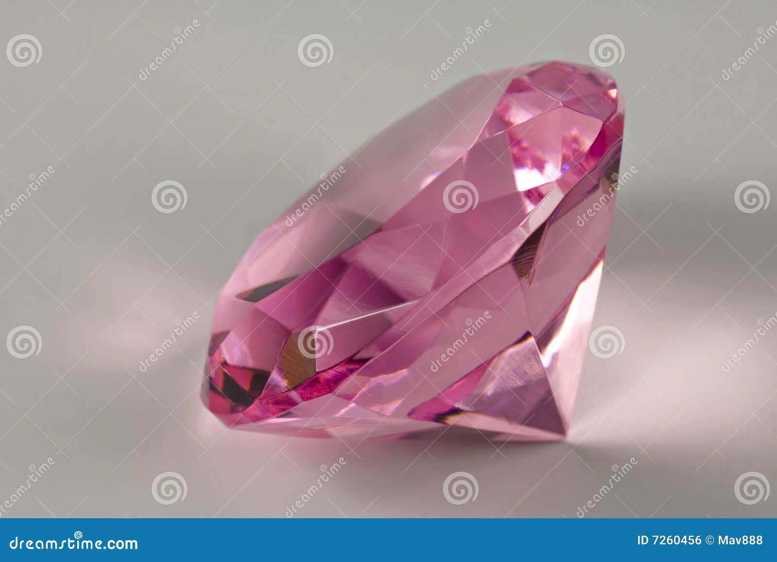 Pink Diamond stock photo. Image of crystal, round, diamond - 7260456