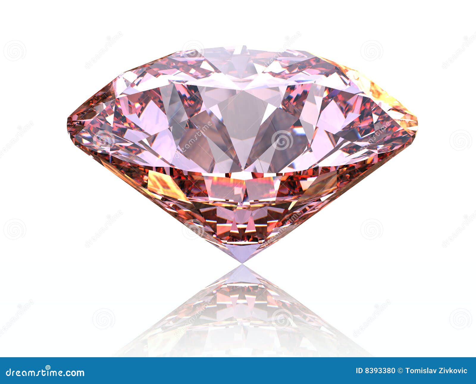 Pink Diamond Sticker Of 80s Retro Comic Style Cartoon Vector ...