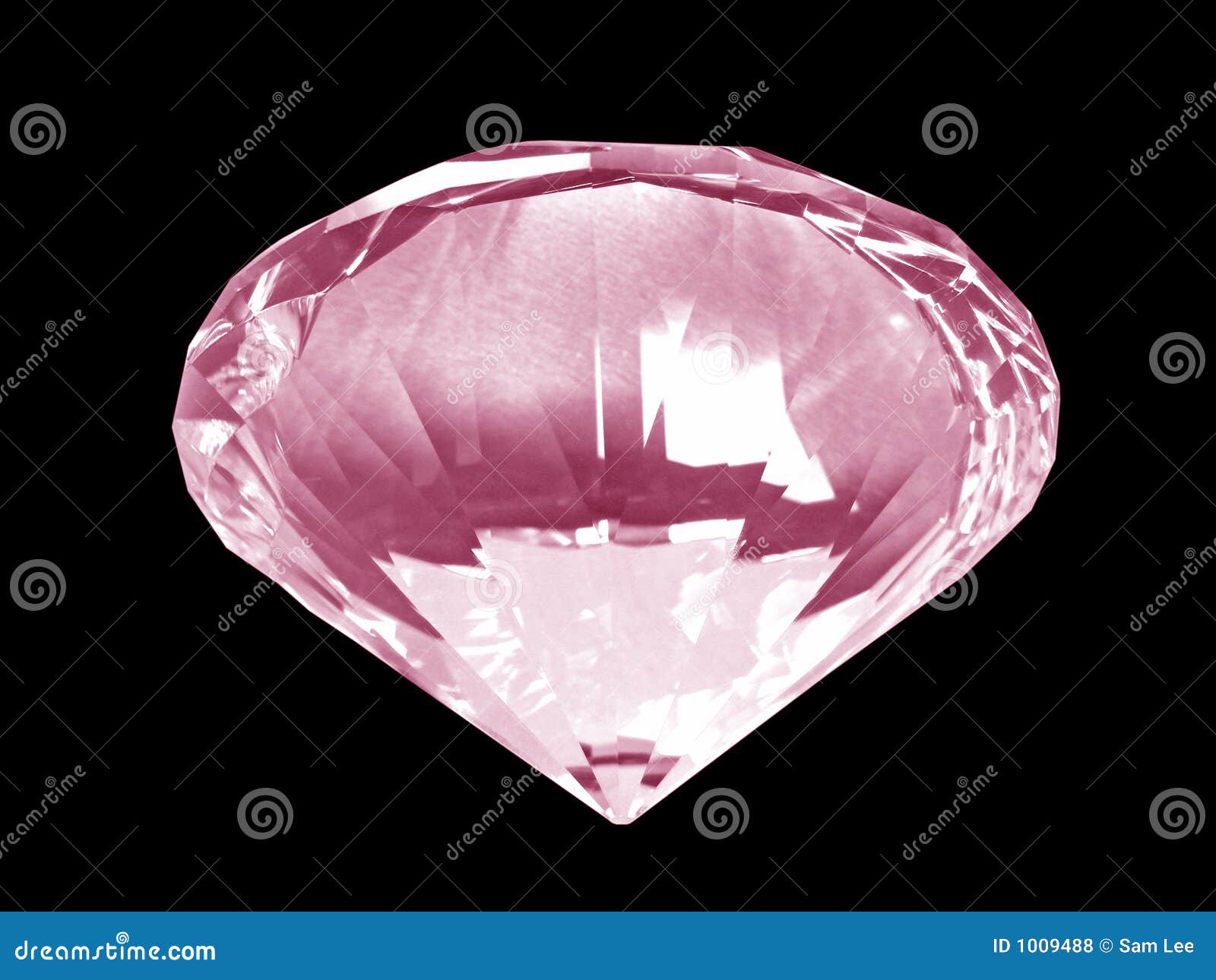 Pink Diamond Crystal (Bottom) Stock Photo - Image of brilliant, jewelry ...