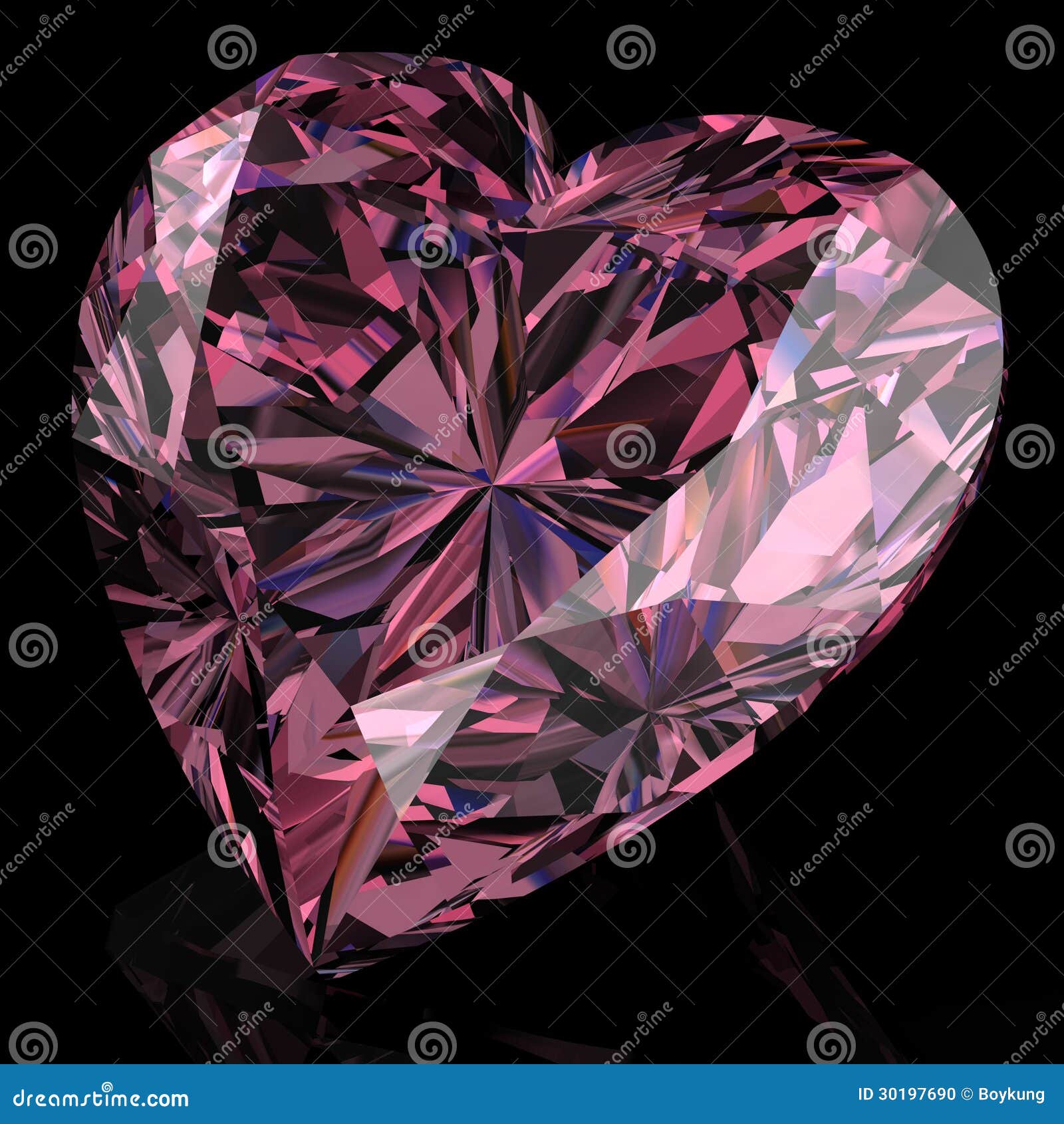 Pink diamond stock illustration. Illustration of gemstone - 30197690
