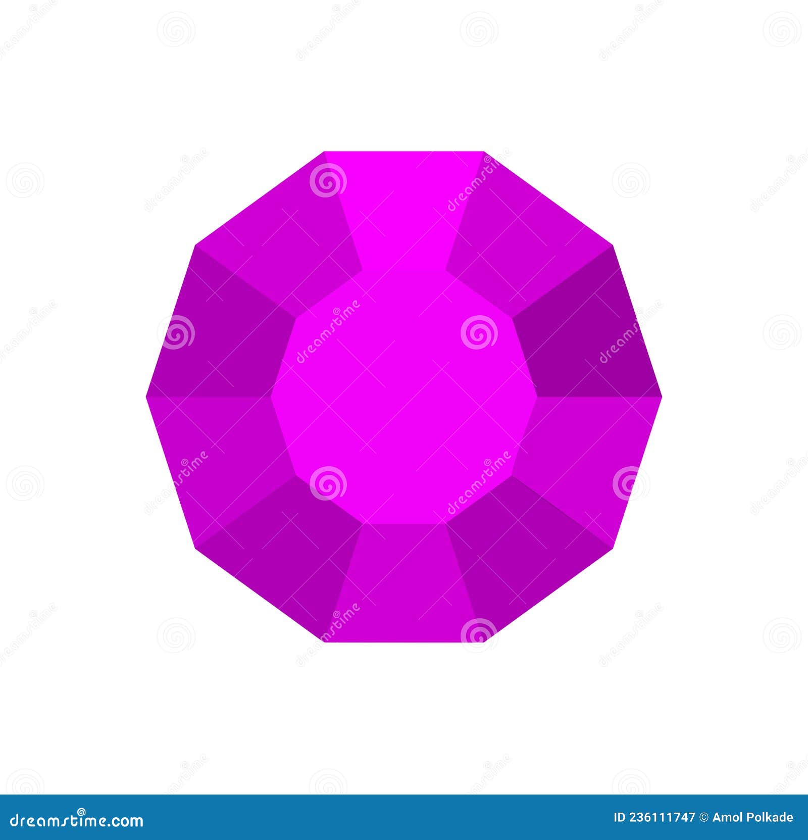 Pink Diamond Vector. Pink Diamond Icon Stock Vector - Illustration of ...
