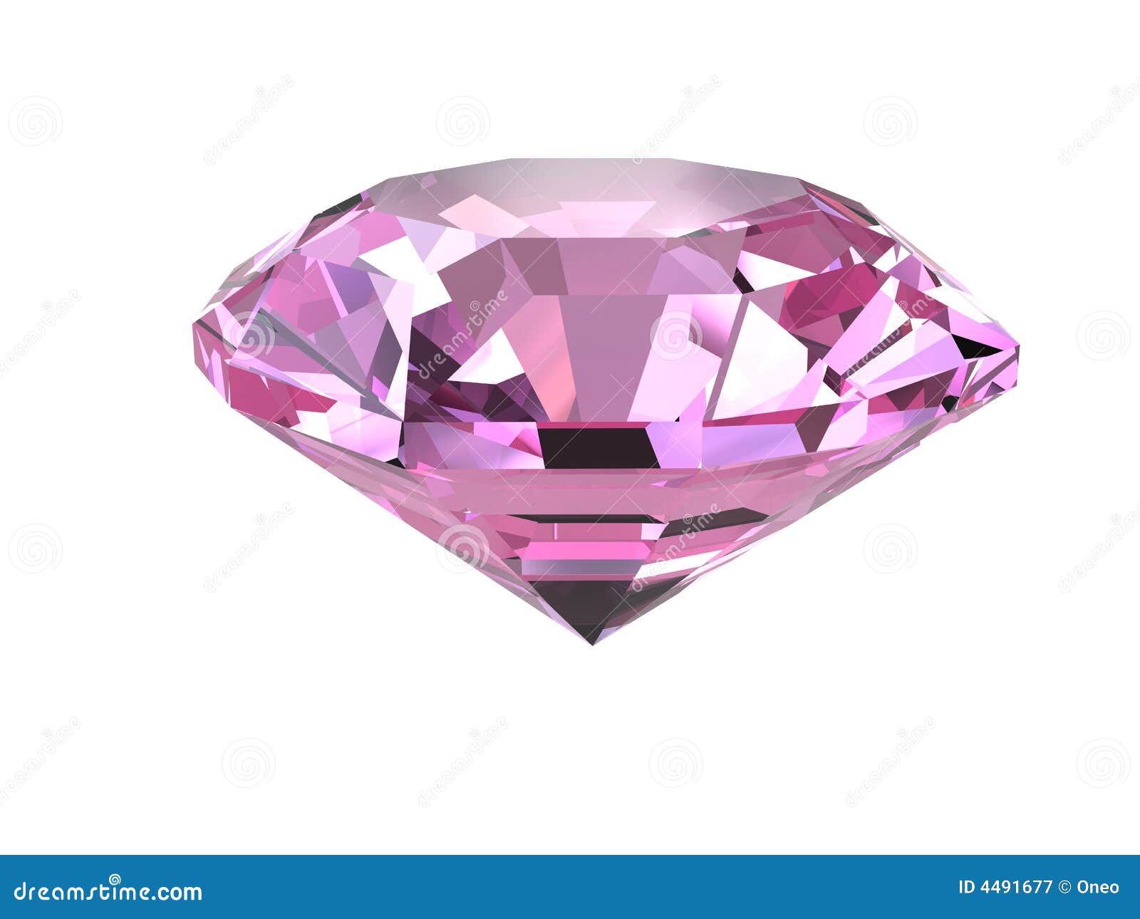 Pink Diamond Isolated On White Background Stock Image | CartoonDealer ...