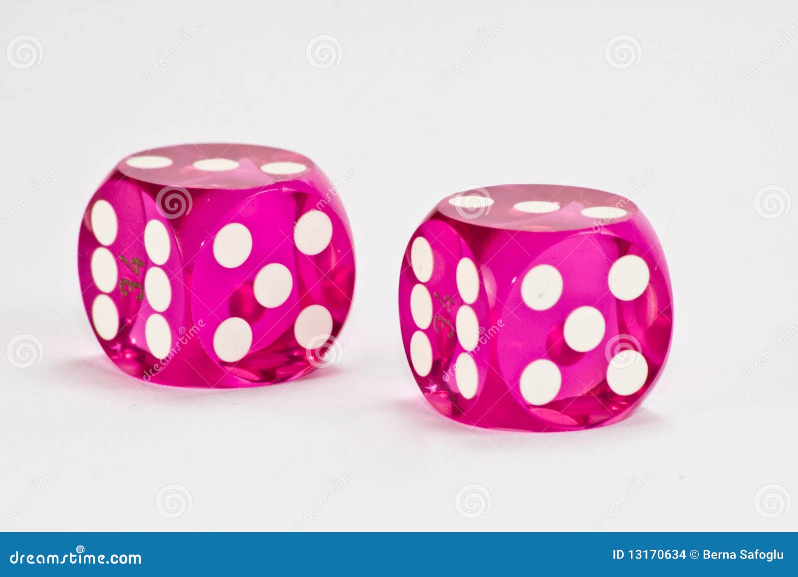 Pink dices stock photo. Image of game, dices, white, three - 13170634
