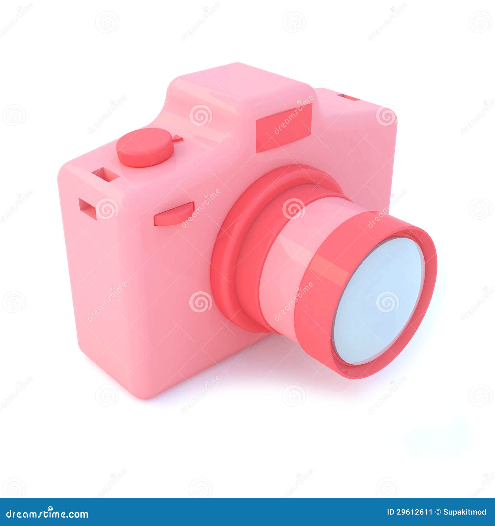 Pink digital camera stock illustration. Illustration of optical - 29612611