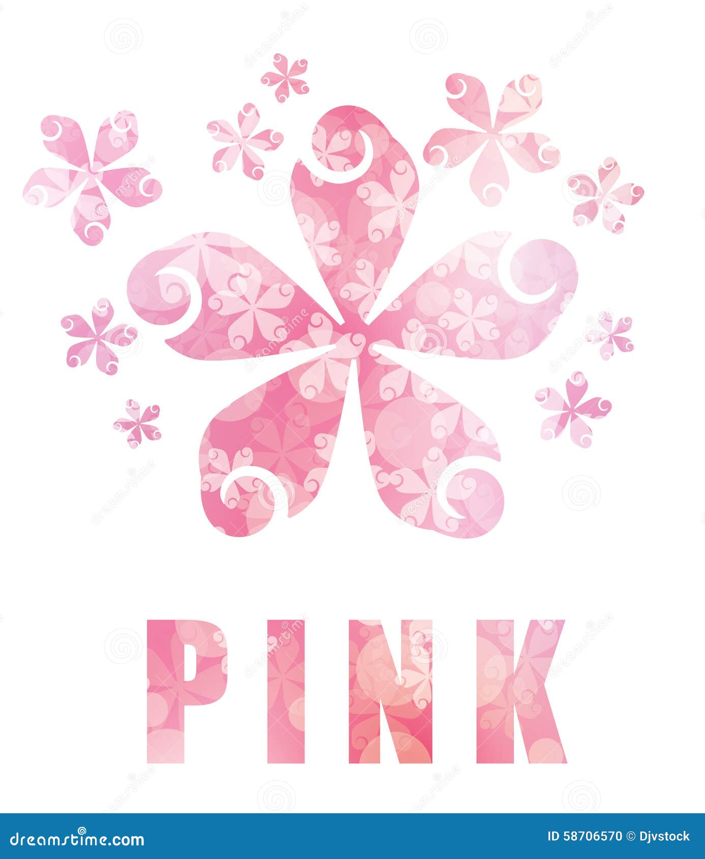 Pink digital design. stock vector. Illustration of graphic - 58706570