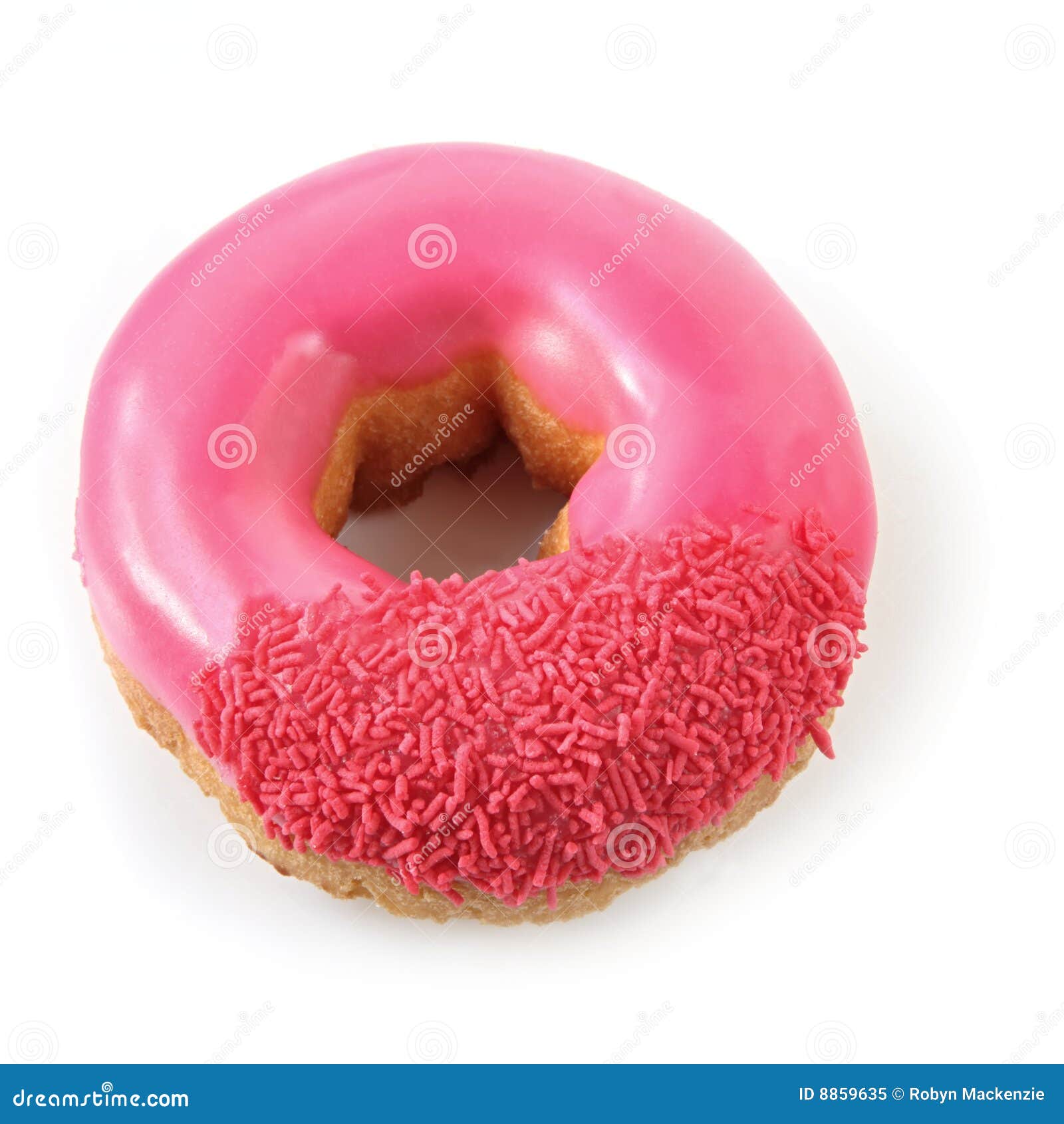 Pink Donut stock image. Image of isolated, sweet, frosted - 8859635