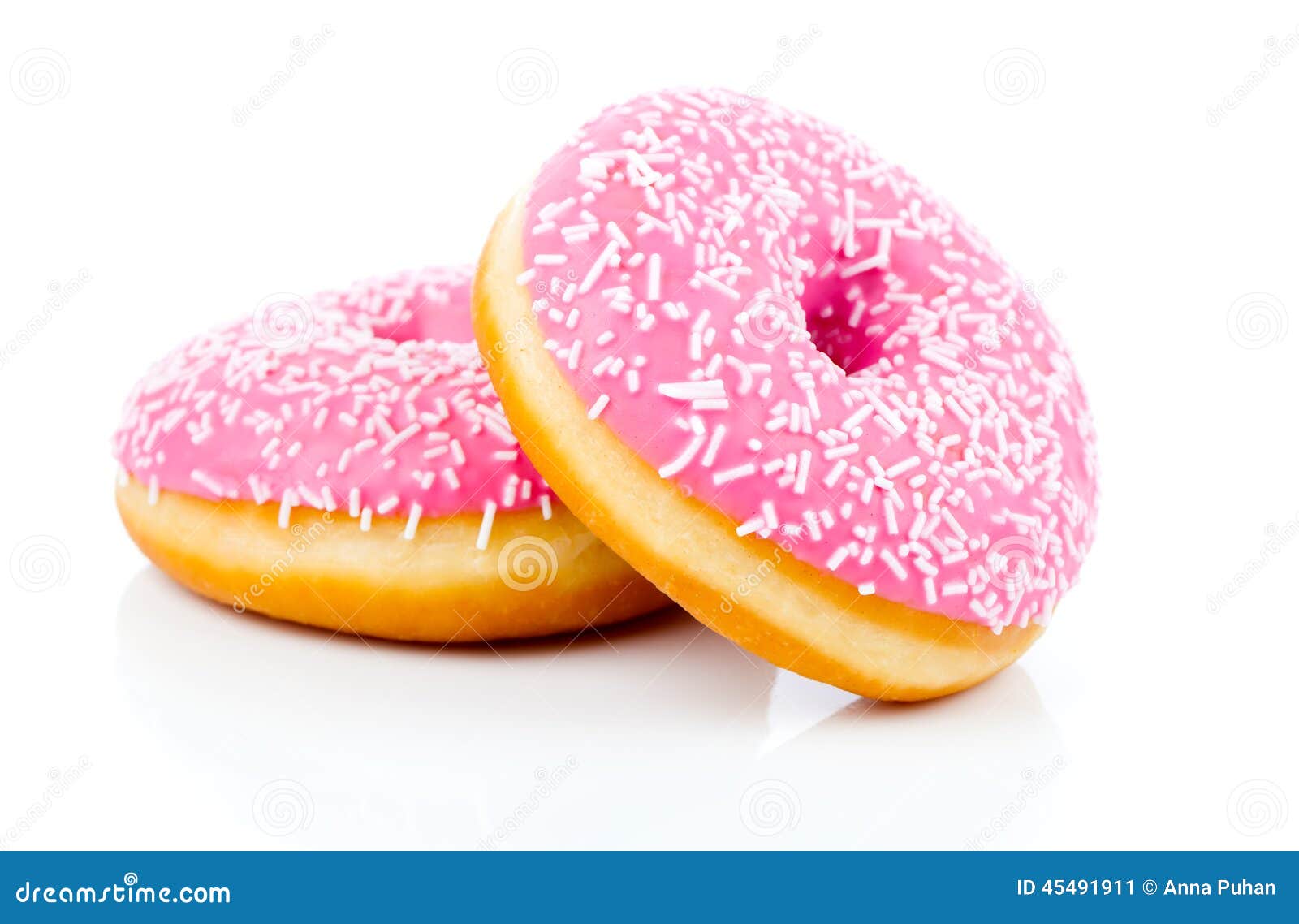Pink Donut stock image. Image of iced, orange, icing - 45491911