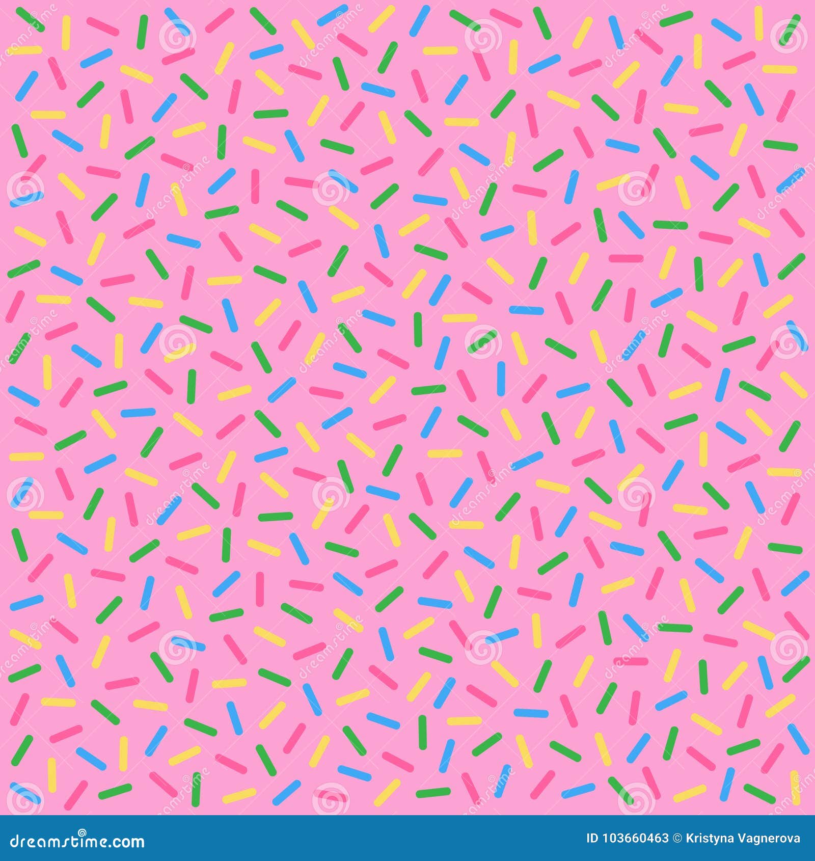 Pink Donut Pattern with Colorful Sprinkles Stock Vector - Illustration ... Pink Donut Pattern with Colorful Sprinkles Stock Vector - Illustration ...