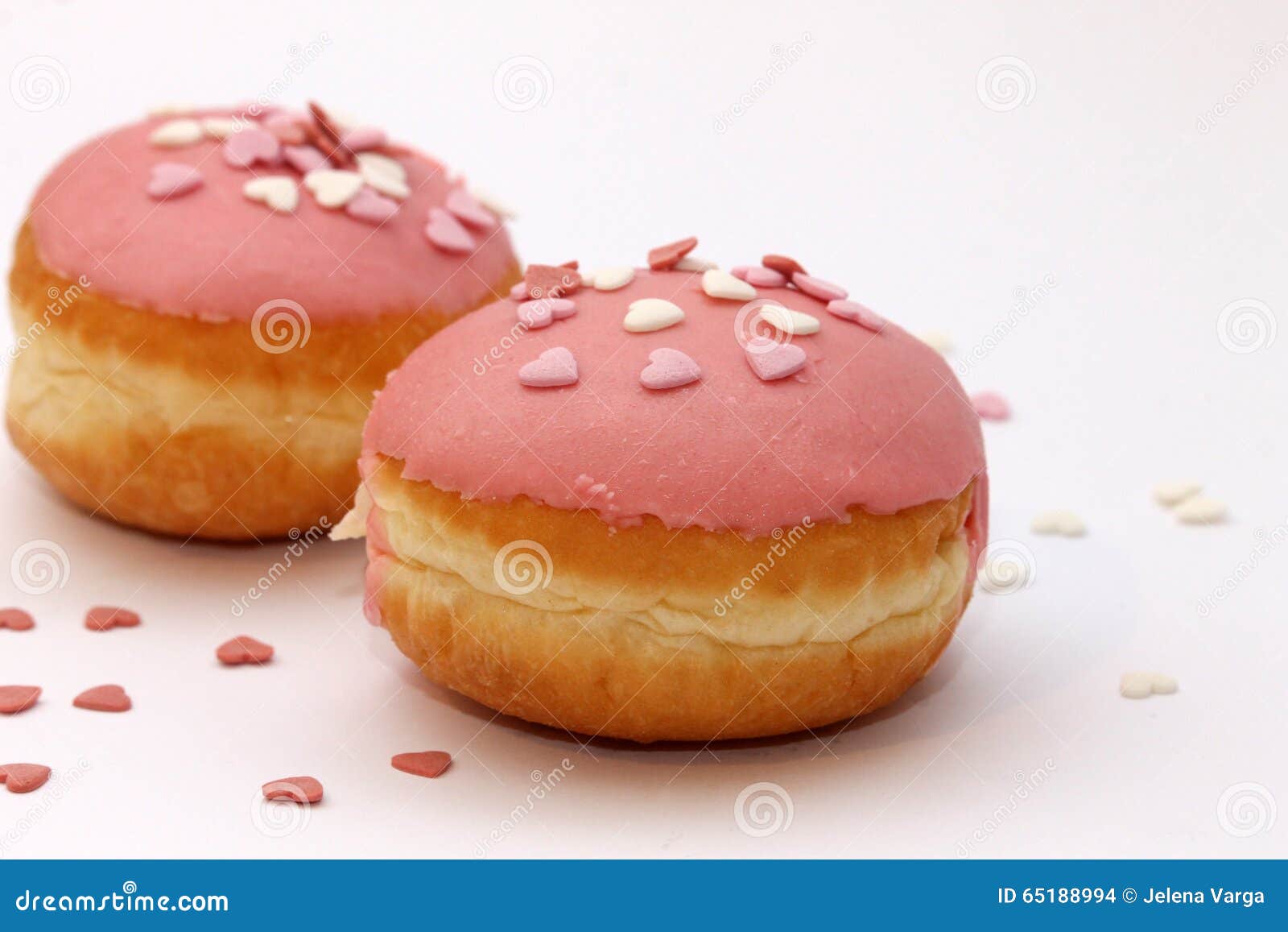 Pink Donut stock photo. Image of calories, pink, doughnuts - 65188994