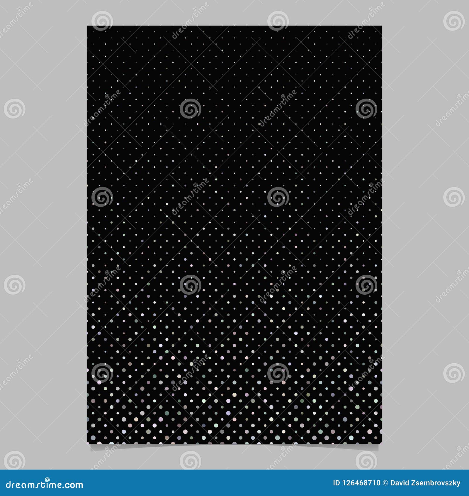 Pink Dot Pattern Brochure Background - Vector Stationery Template Design Stock Vector ...