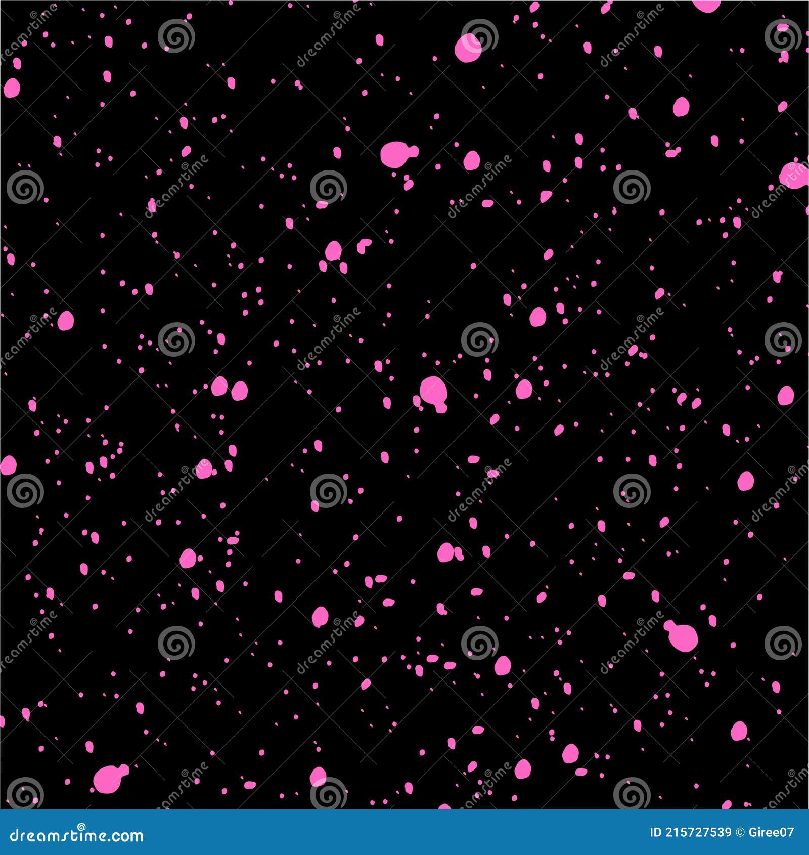 Pink Dots on Black Background, Spotlight Stock Illustration ...