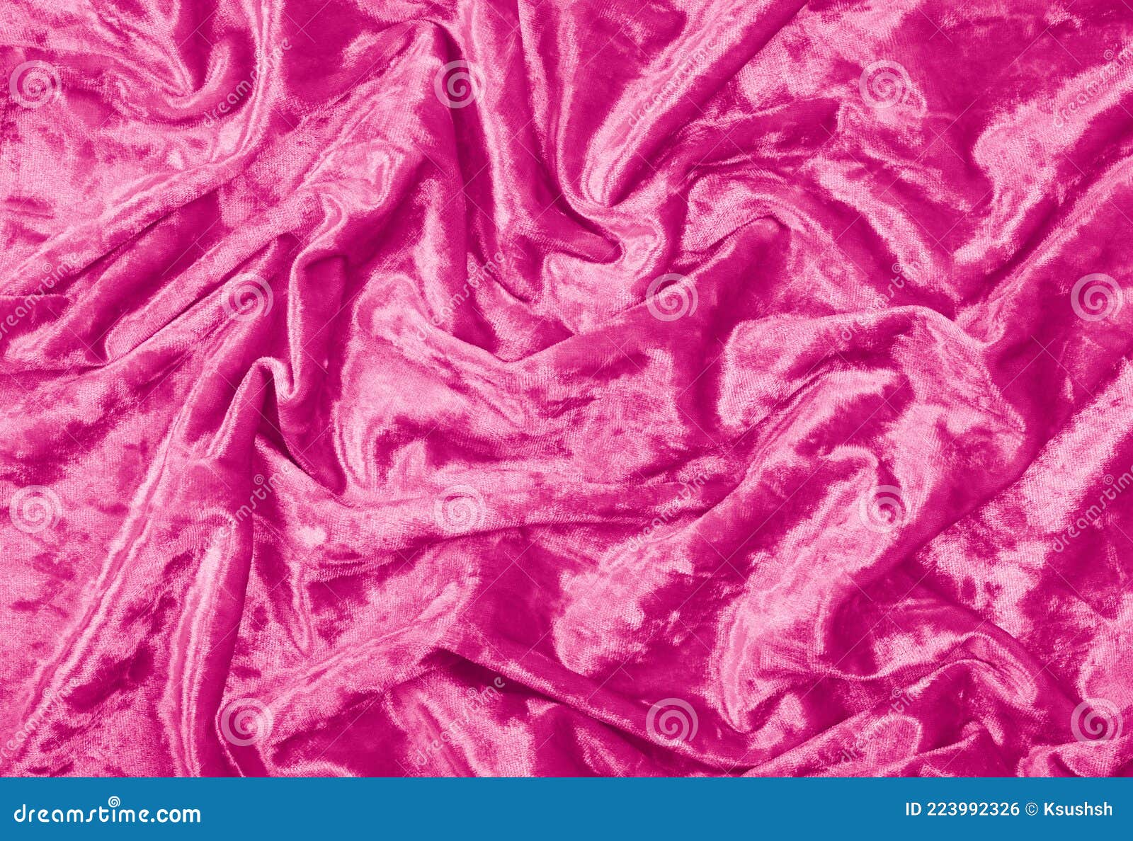 Pink draped velvet textile stock photo. Image of mildness - 223992326