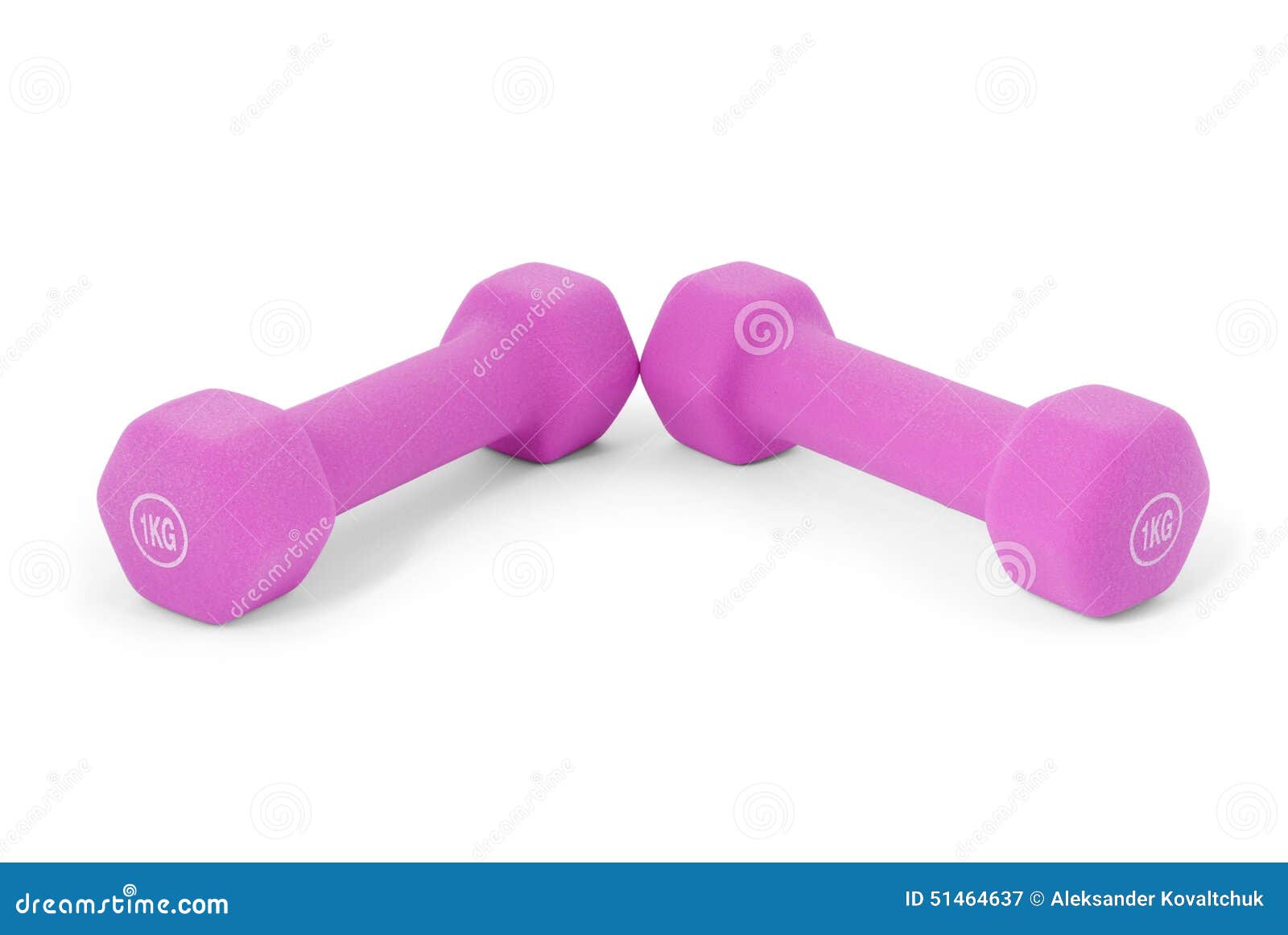 Pink Dumbbells (clipping Path) Stock Image - Image of clipping, sport ...